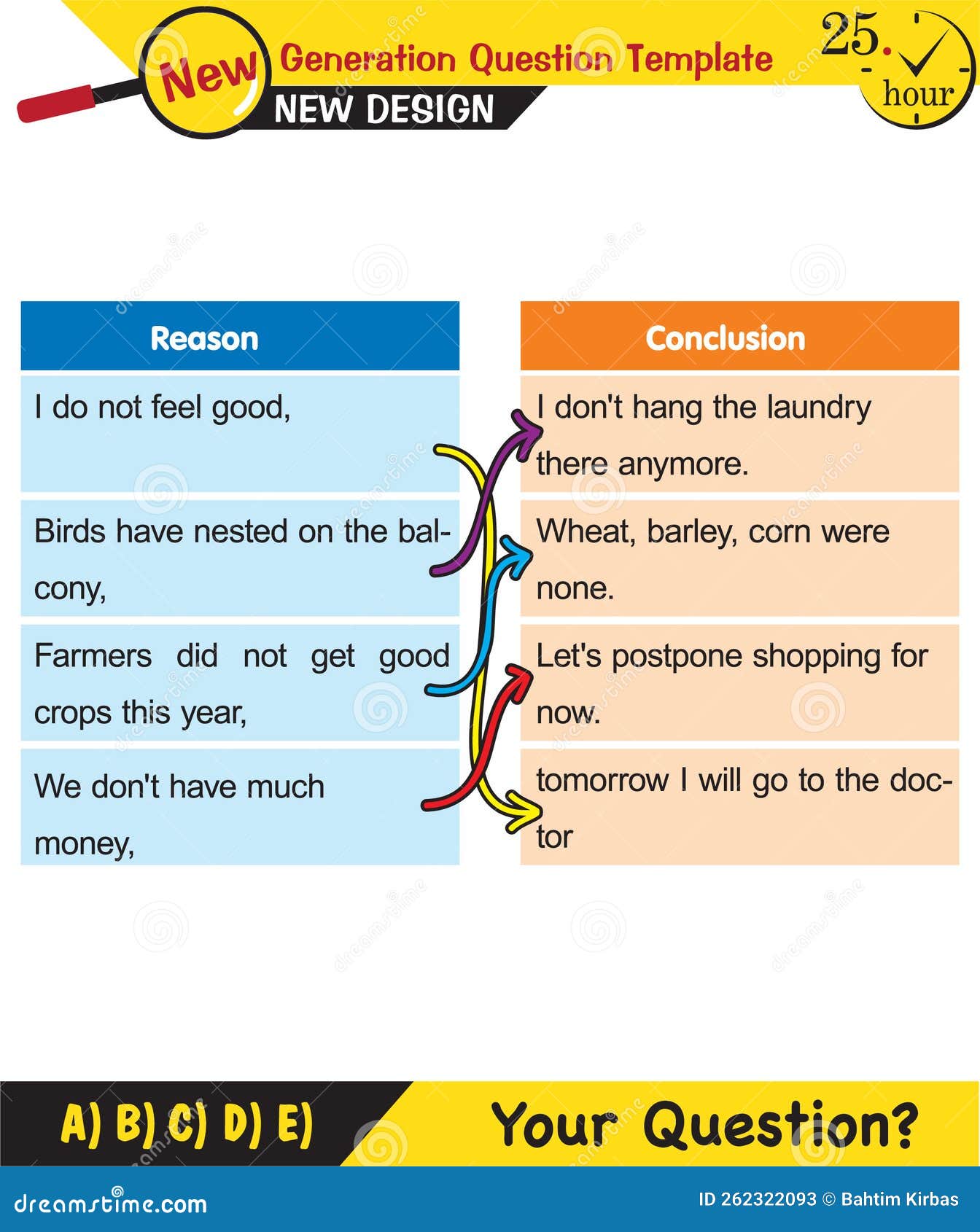 Text Templates - for Teachers, Next Generation Question Examples Stock ...