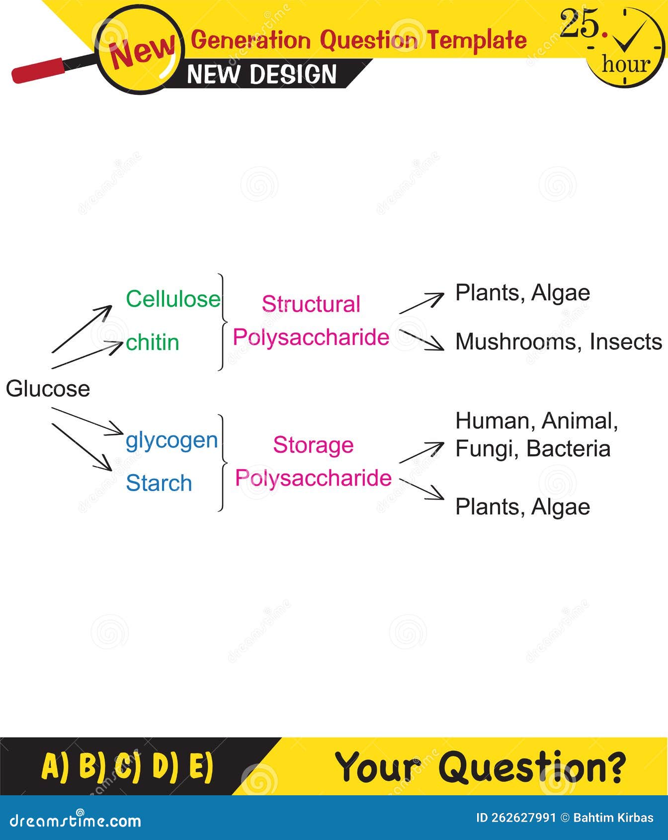 Biology - Basic Components of Living Things Stock Illustration ...