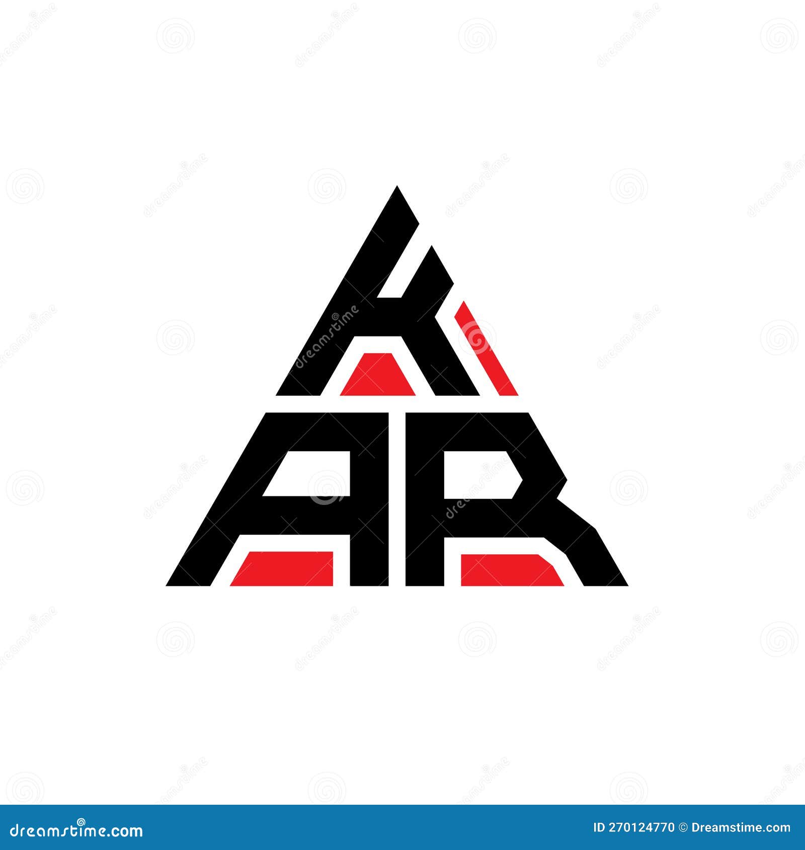 KAR Triangle Letter Logo Design with Triangle Shape. KAR Triangle Logo ...