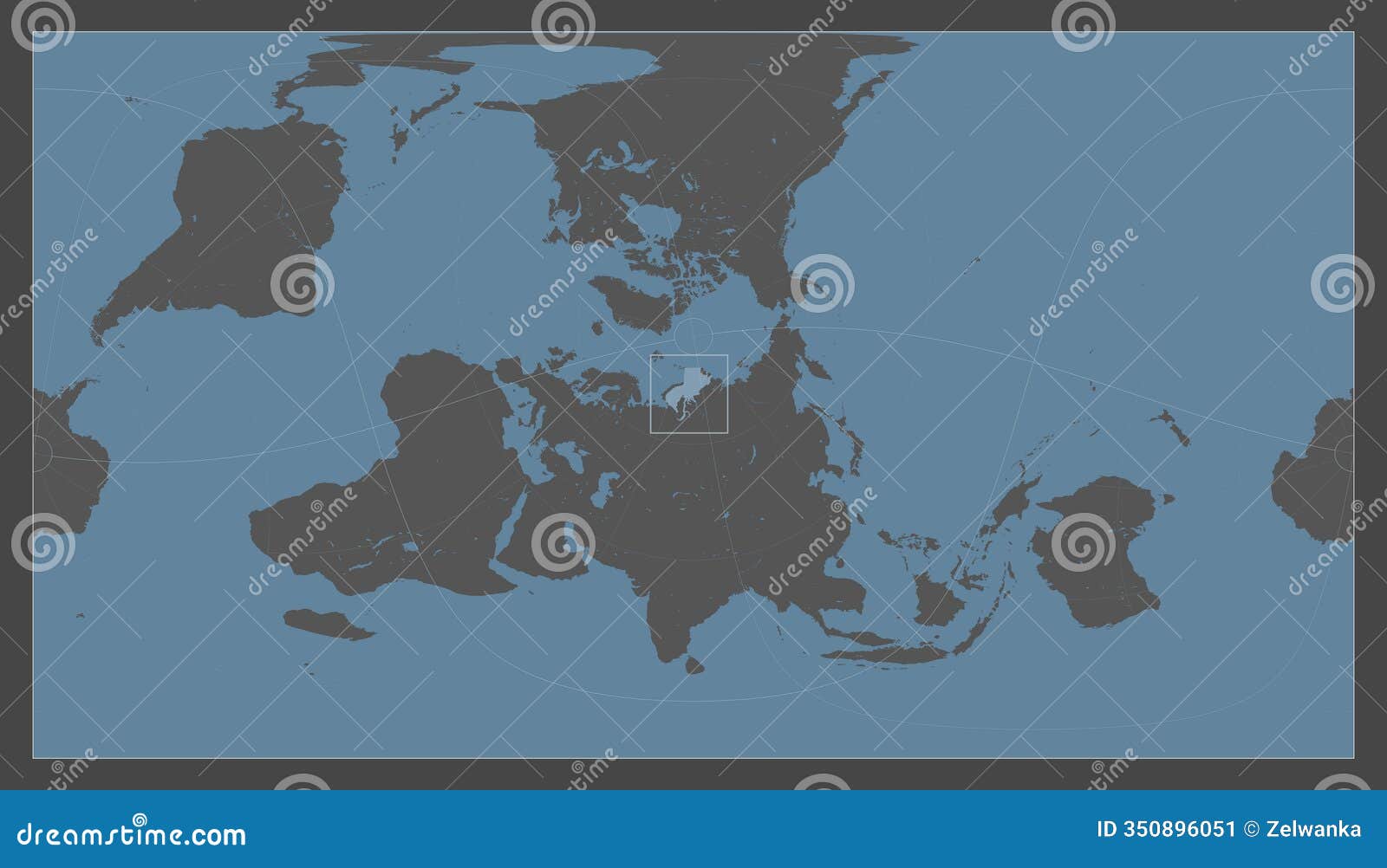 Kara Sea On The World Map. Patterned Royalty-Free Stock Image ...