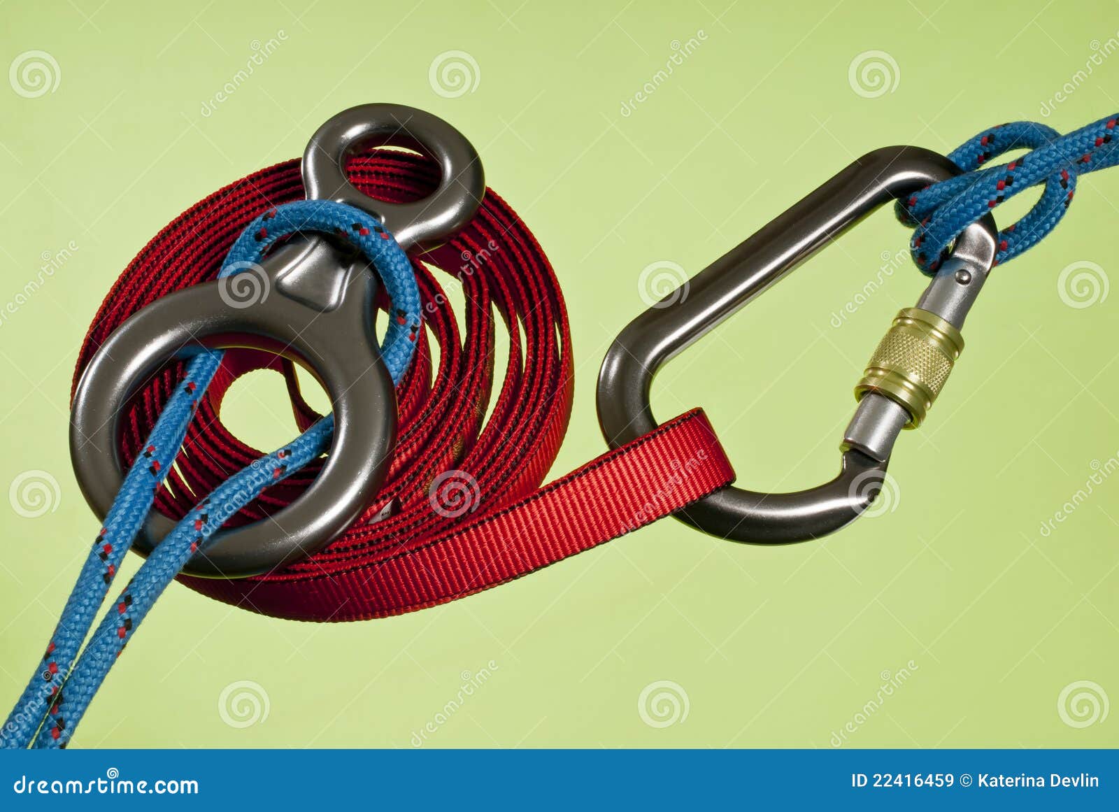 Karabiner stock image. Image of rope, gear, mountaineering - 22416459