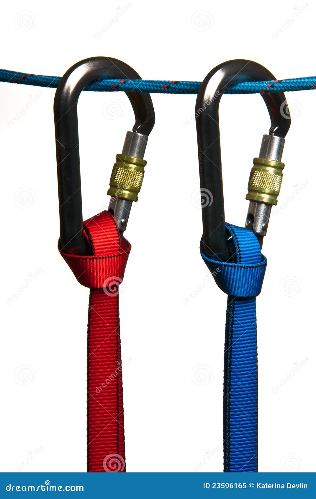 Karabiner stock image. Image of carabiner, prusik, rappel - 23596165