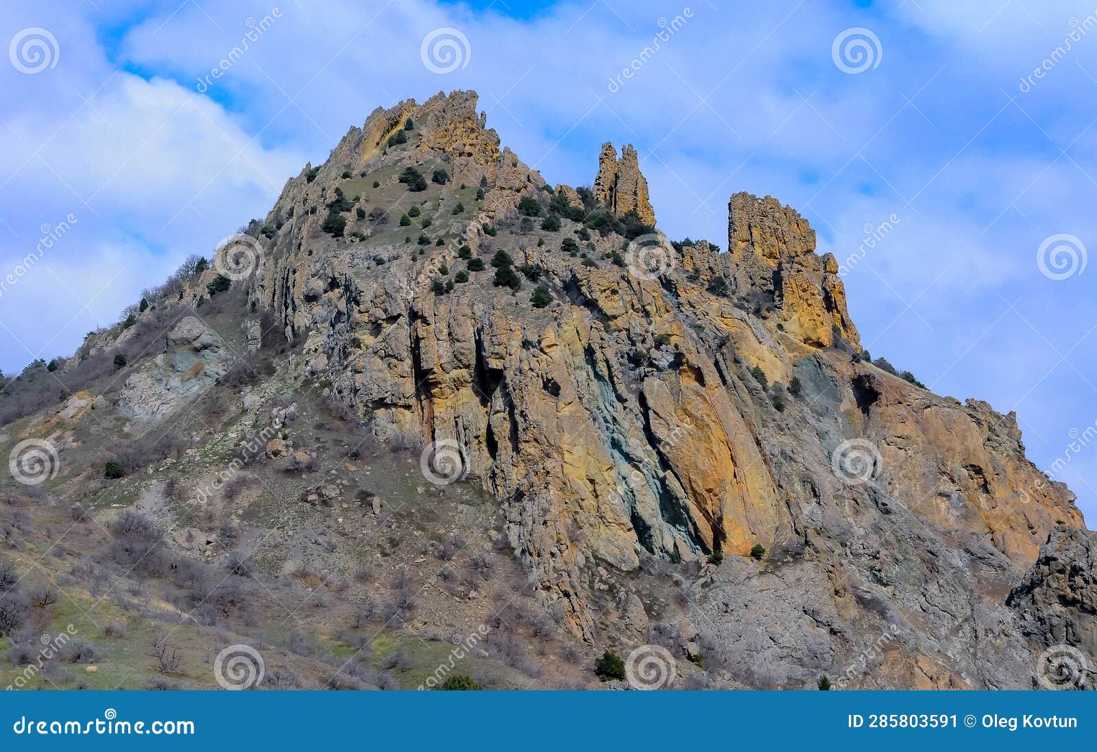 Karadag, View of the Mountains of the Ancient Volcano Karadag Stock ...