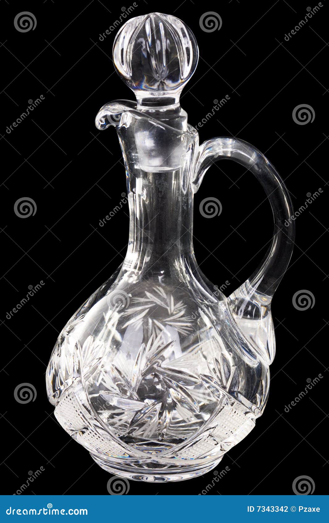 Karaf stock foto. Image of klein, achtergrond, zwart, glas - 7343342