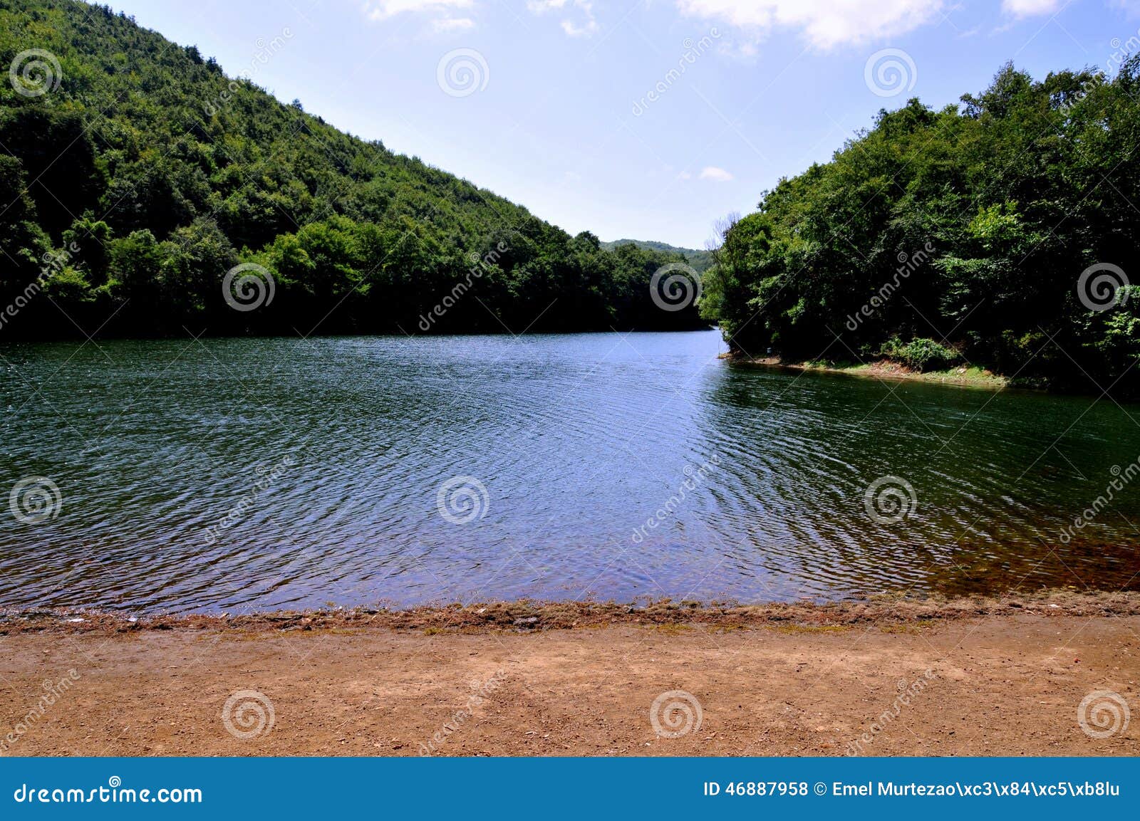 KaragÃ¶l Lake stock photo. Image of trees, reflection - 46887958