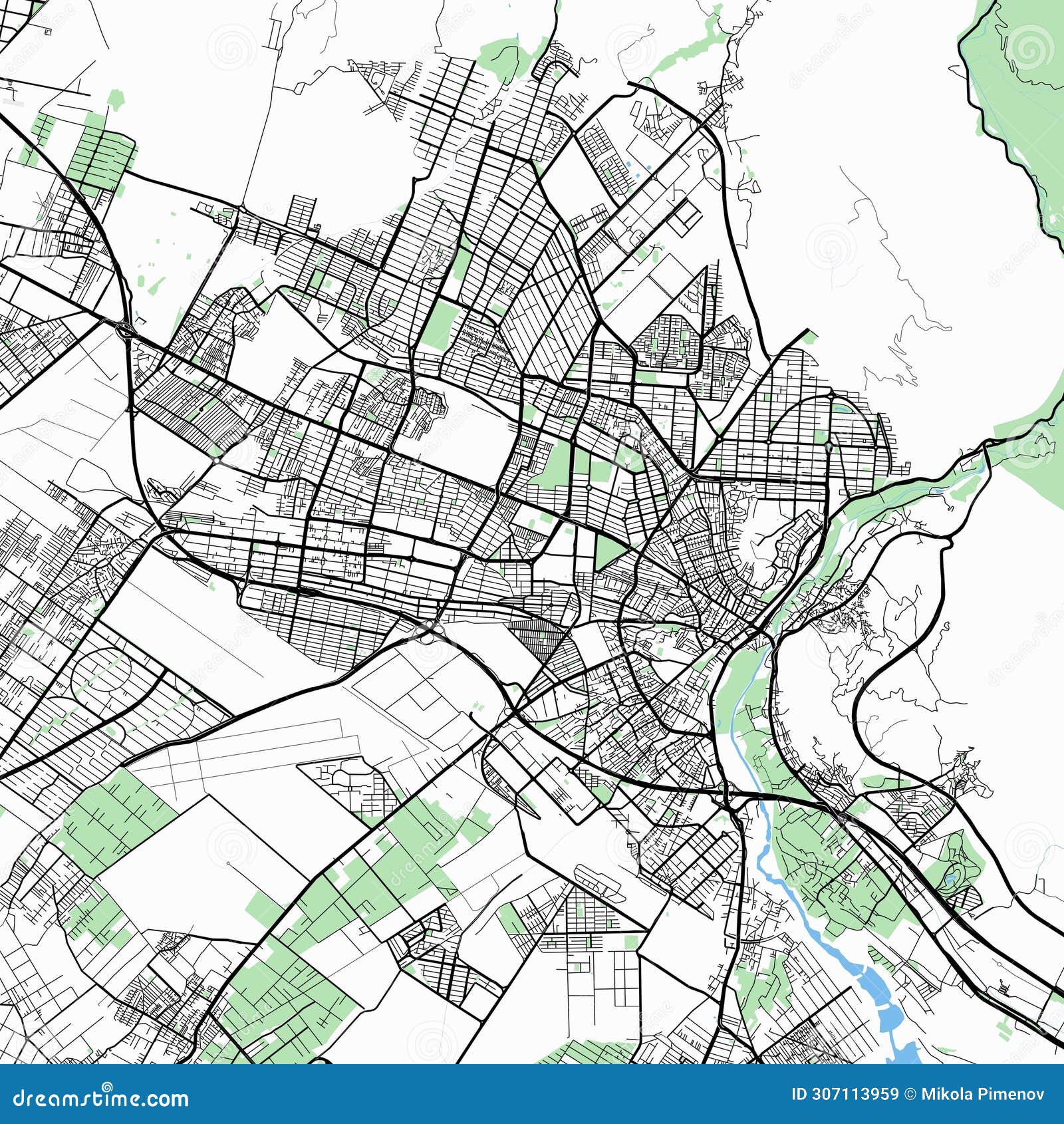 The Karaj Map. Royalty-Free Stock Photography | CartoonDealer.com ...