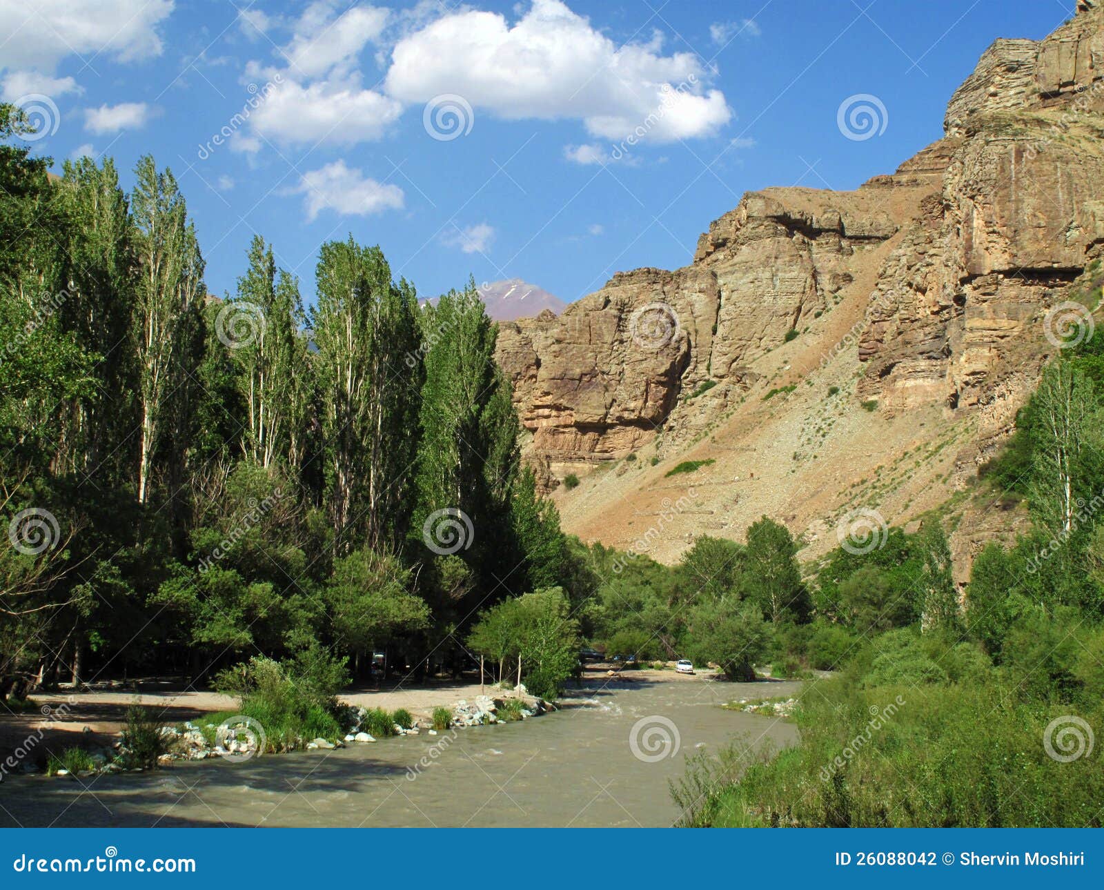 Karaj River stock photo. Image of nature, middleeast - 26088042
