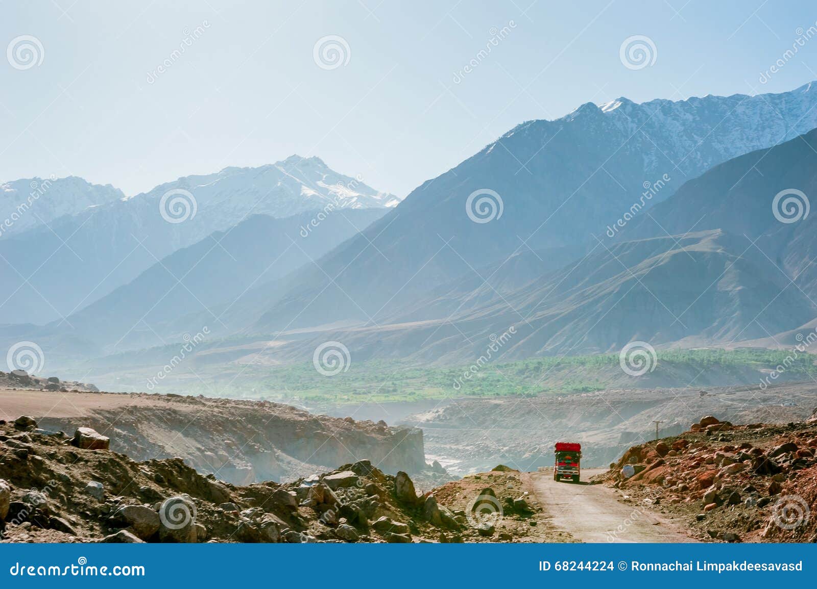 Karakorum Highway stock photo. Image of outdoors, pakistan - 68244224