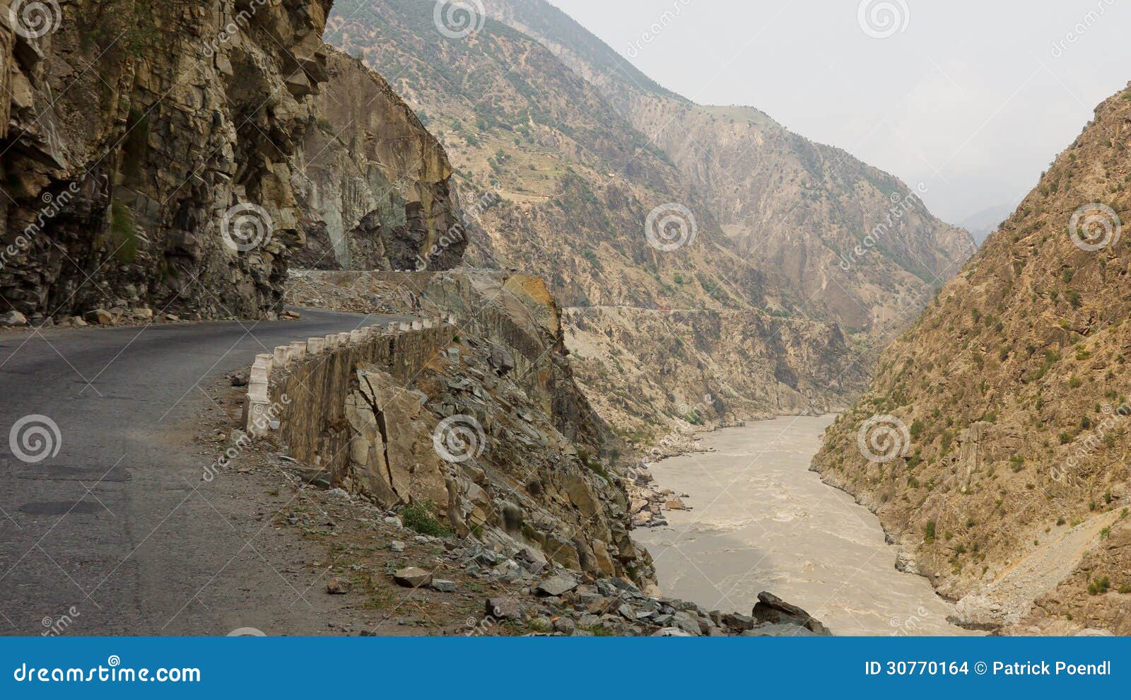 Karakorum Highway in Pakistan Stock Photo - Image of nature, desert ...
