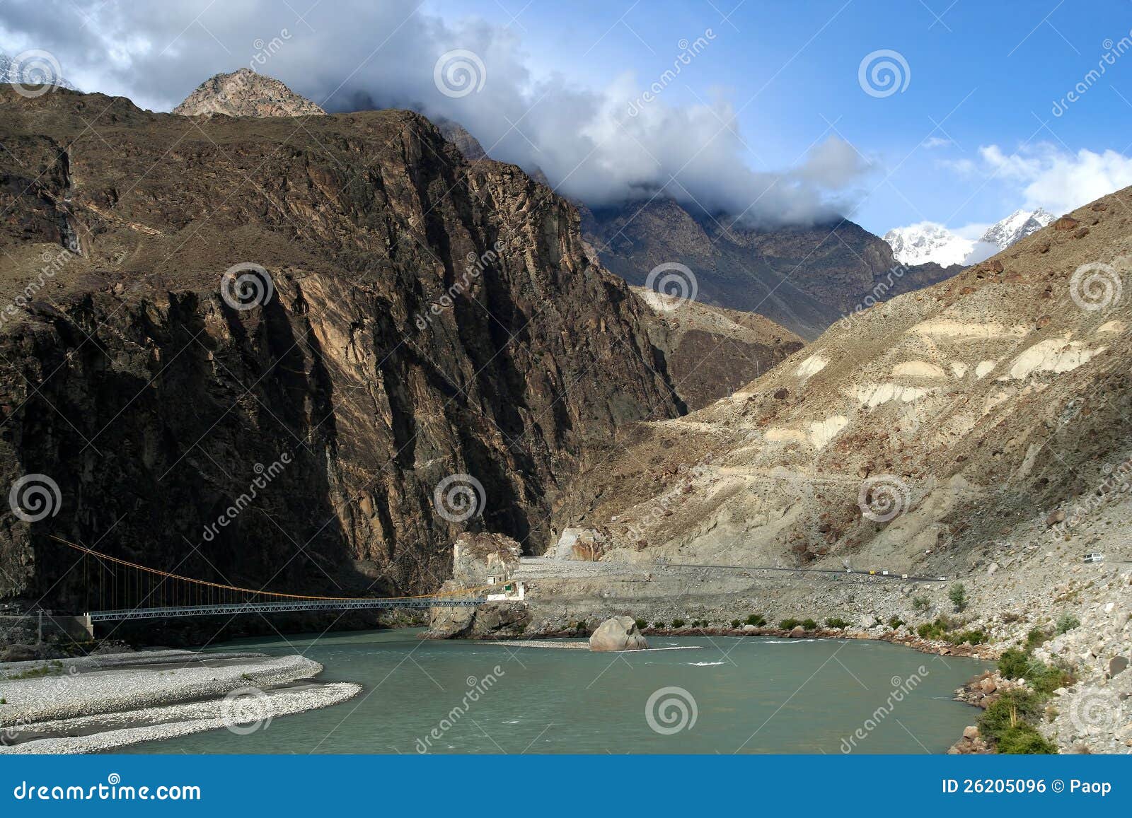 Karakorum Road stock photo. Image of altitude, elevation - 26205096