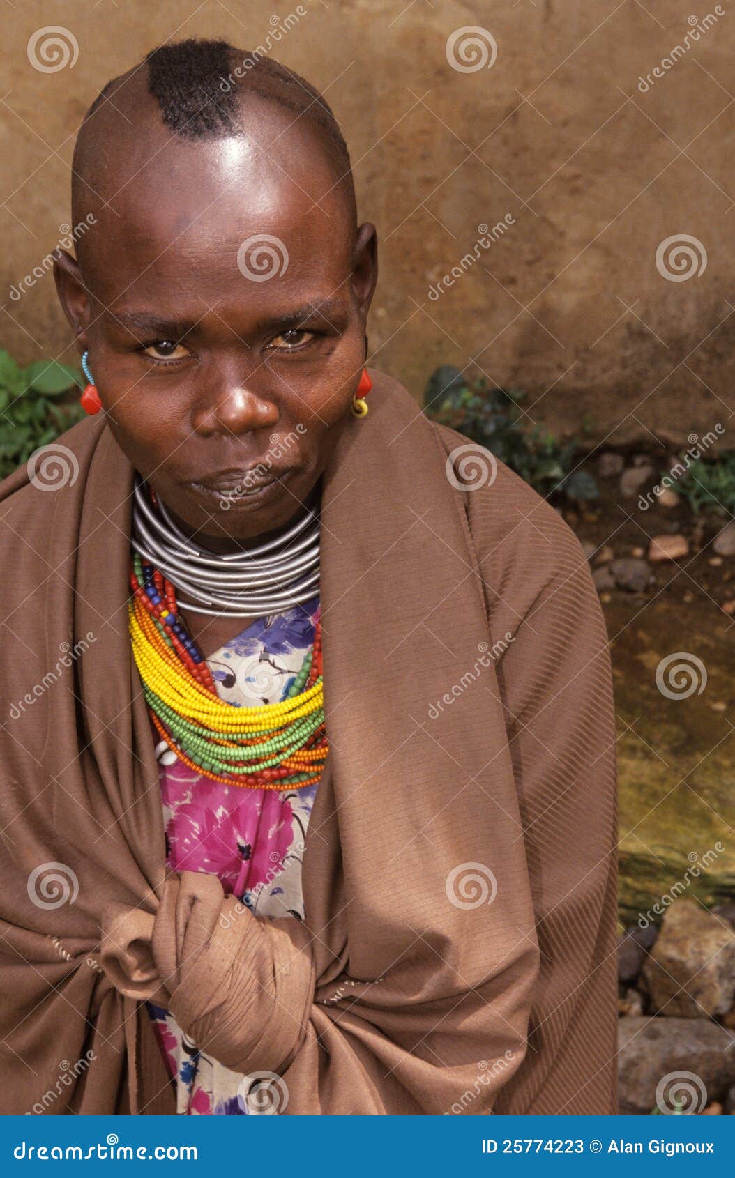 A Karamojong Woman Showing Her Scarified Skin, Uganda Editorial Image ...