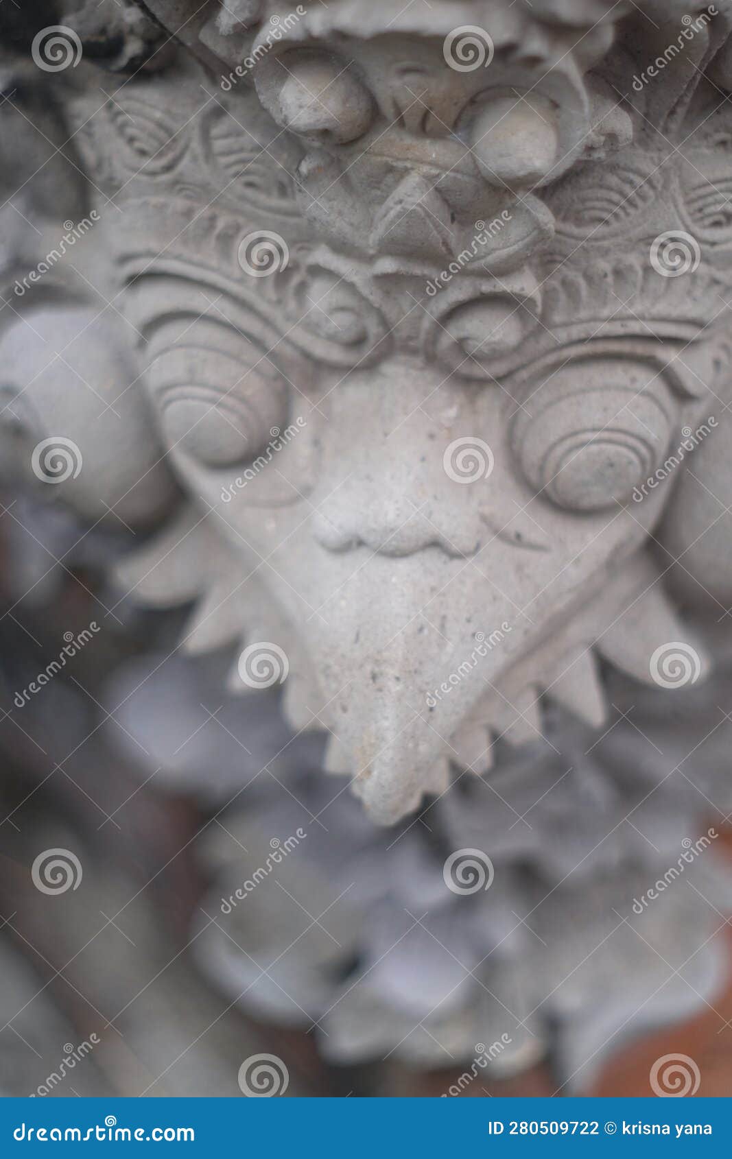 Karang Guak. Ancient Balinese Sculpture Stock Photo - Image of guak ...