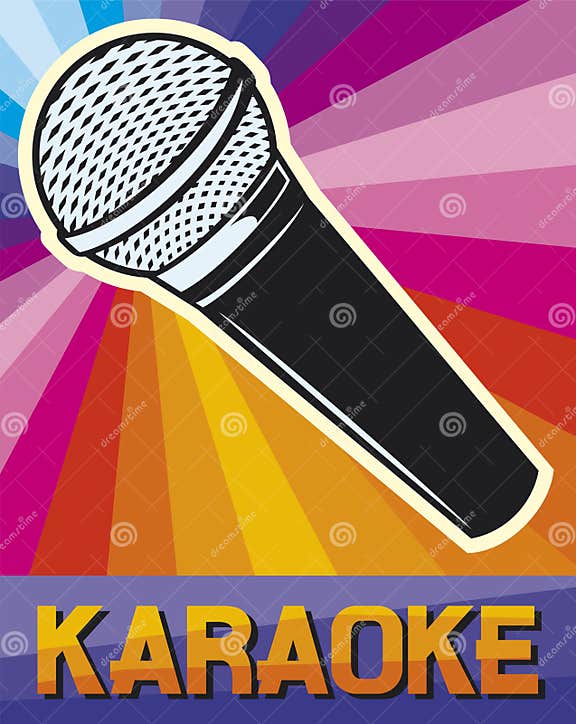 Karaoke stock vector. Illustration of karaoke, concert - 24918062