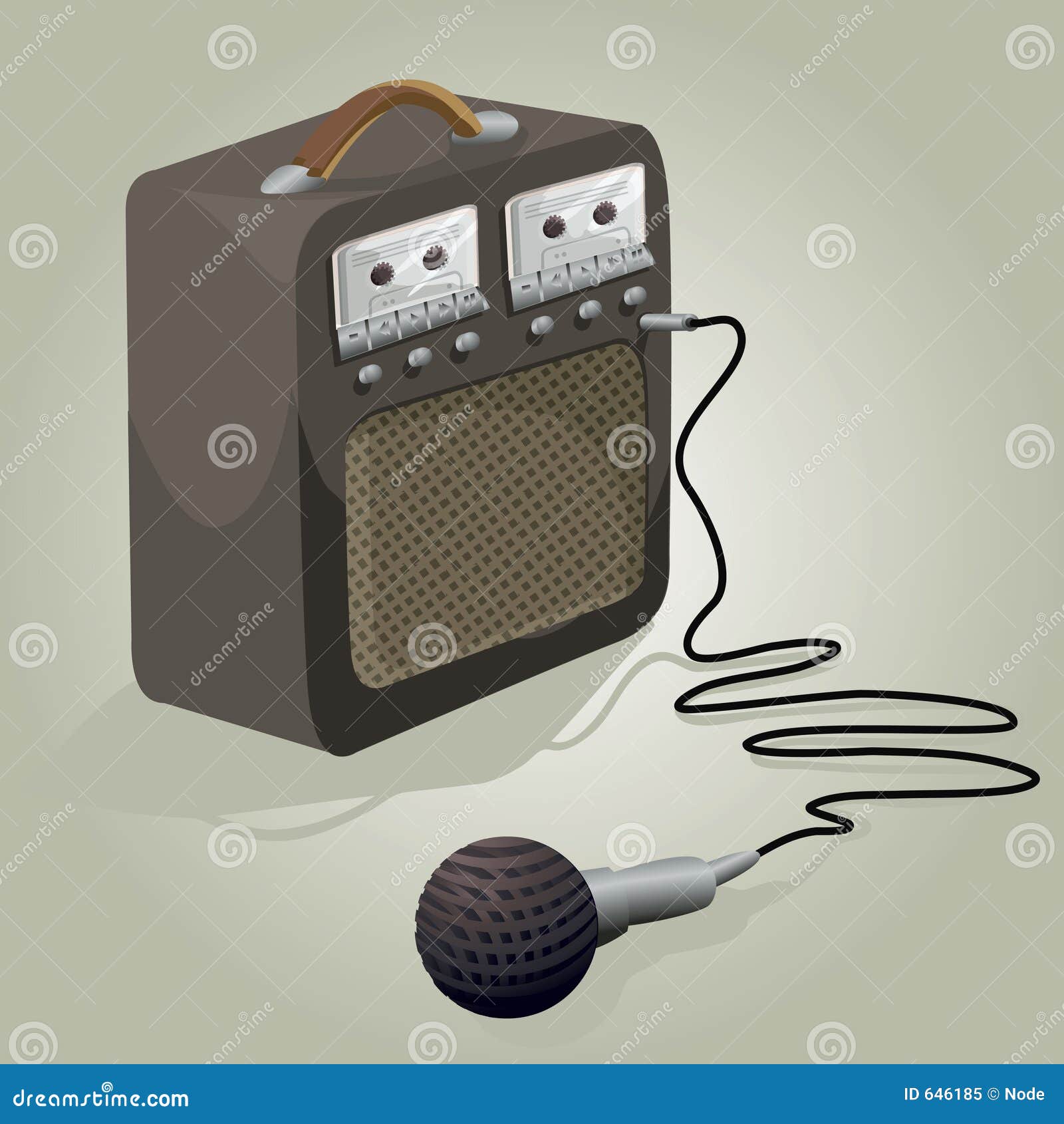 Karaoke stock vector. Illustration of clipping, path, karaoke - 646185