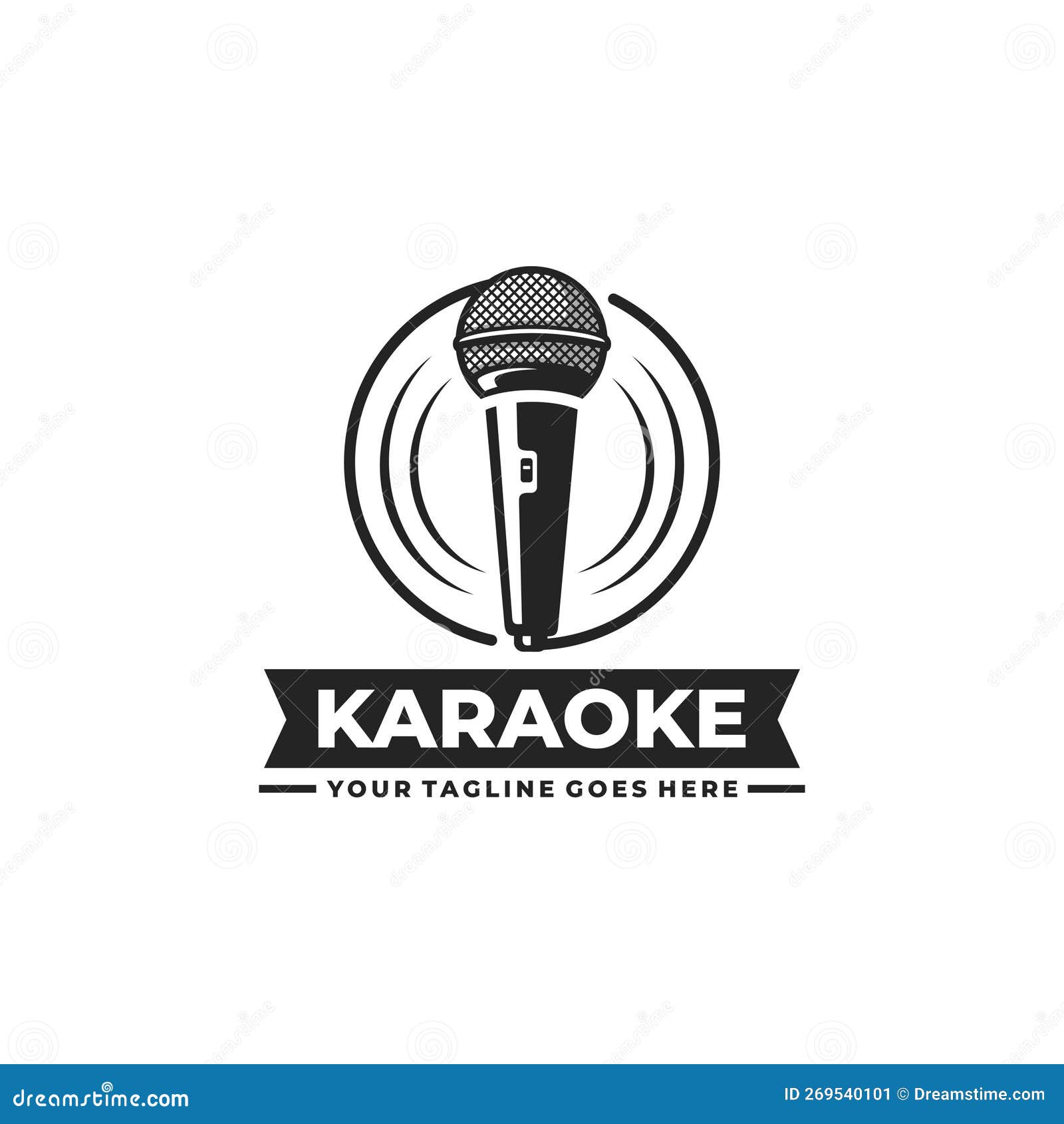 Karaoke logo design stock vector. Illustration of karaoke - 269540101