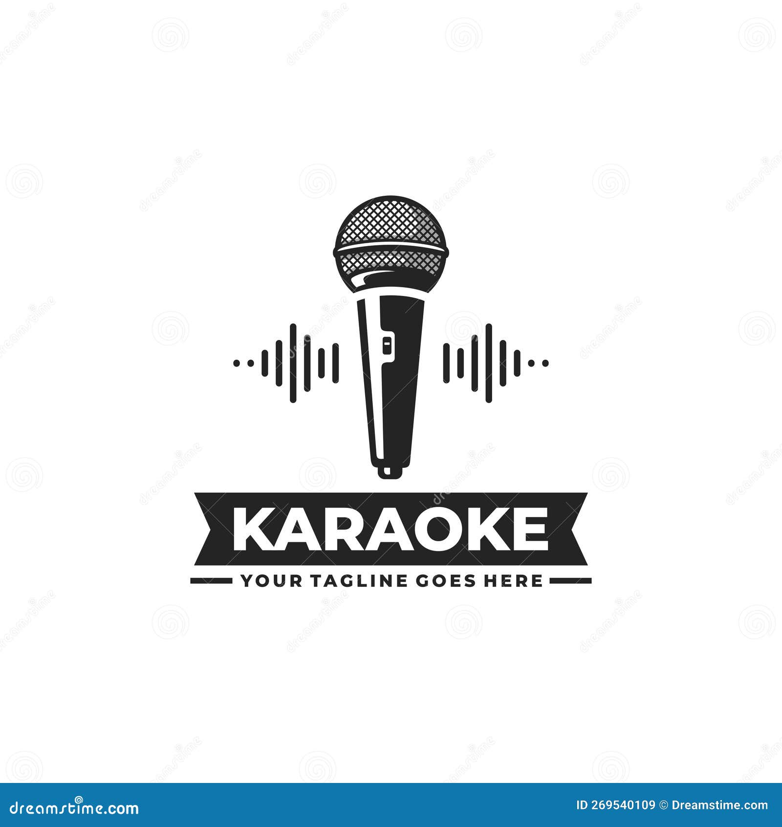 Karaoke logo design stock vector. Illustration of musical - 269540109