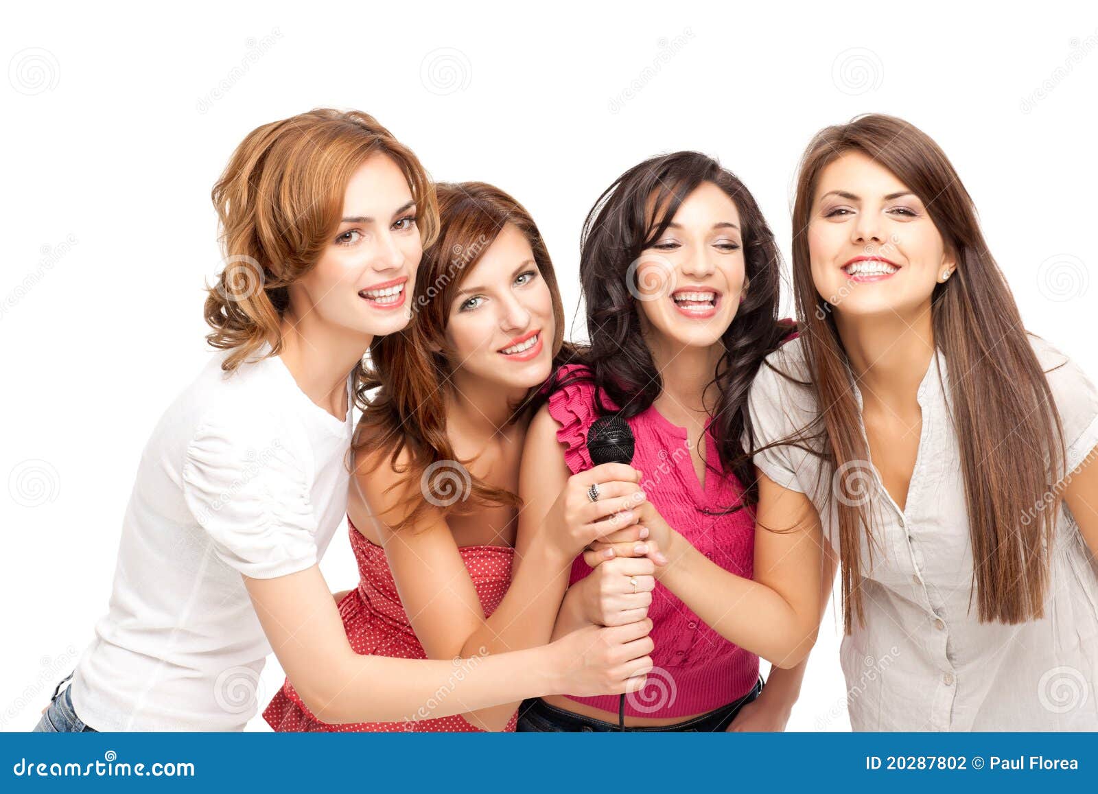 Karaoke fun stock photo. Image of karaoke, person, microphone - 20287802