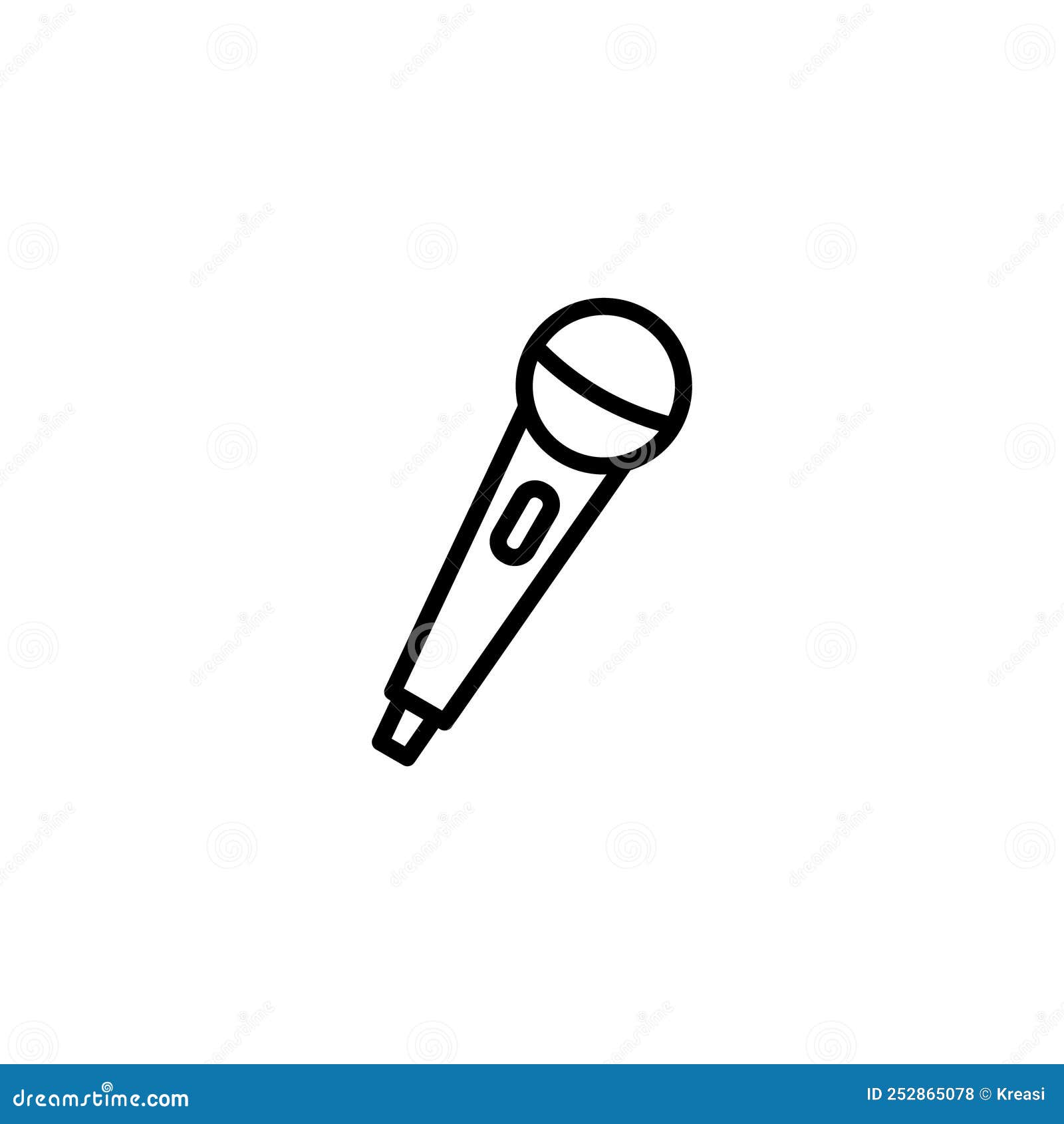 Karaoke Line Vector Icons And Signs. Music, Microphone, Lyric, Singers ...