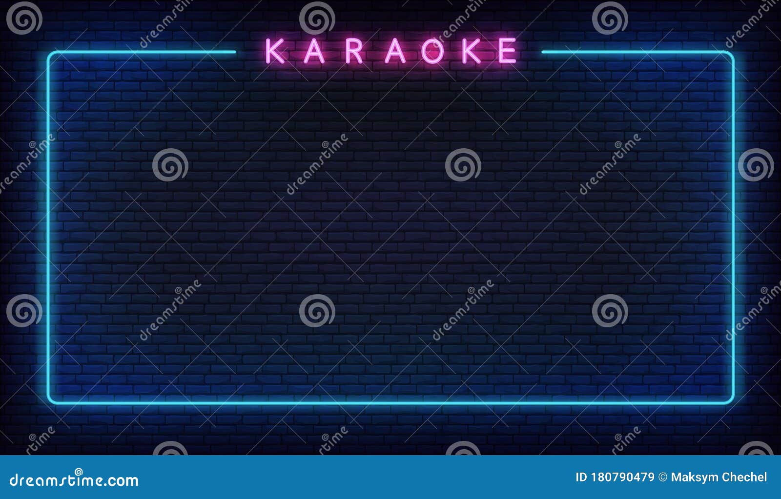 Karaoke Text. Party In 80s Style. Party Text With Sound Waves Effect ...