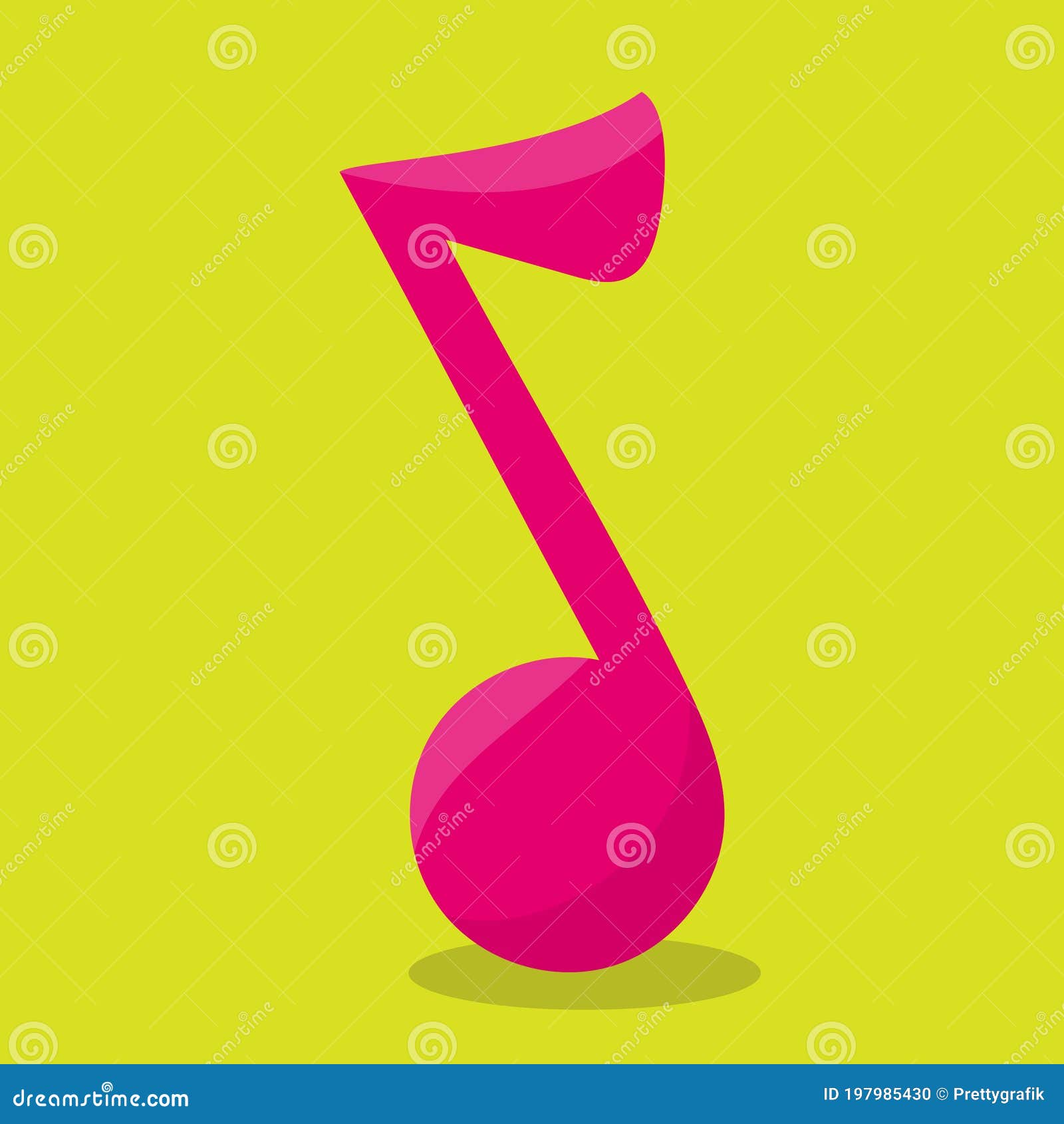 Karaoke note pink 15 stock vector. Illustration of vectors - 197985430