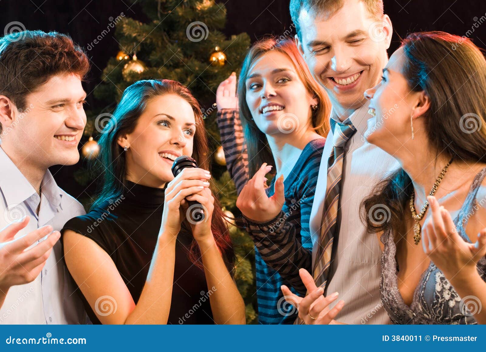 Karaoke party stock image. Image of karaoke, group, lifestyle - 3840011