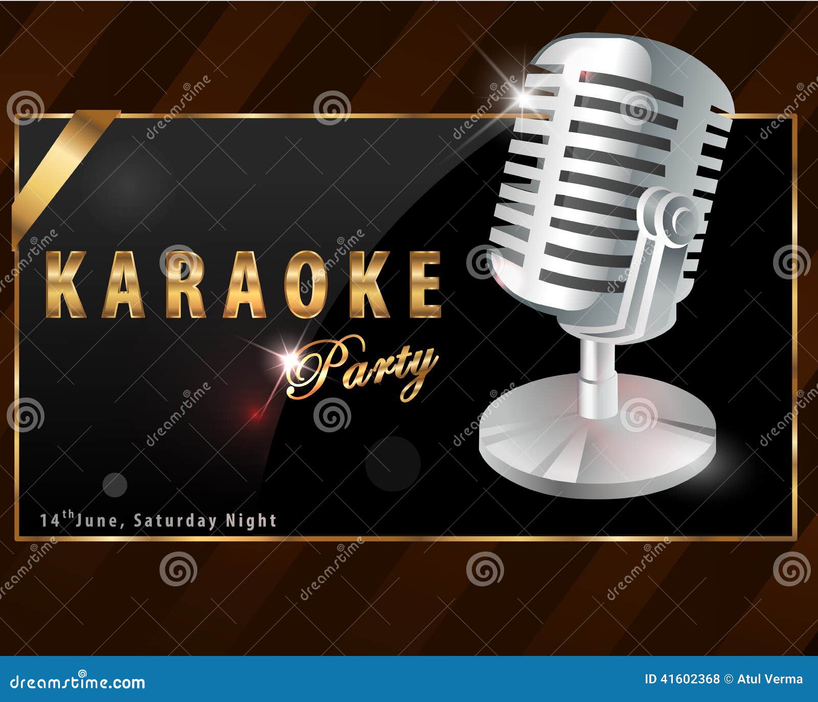 Karaoke Party Poster - Vector Eps10 Stock Vector - Illustration of ...