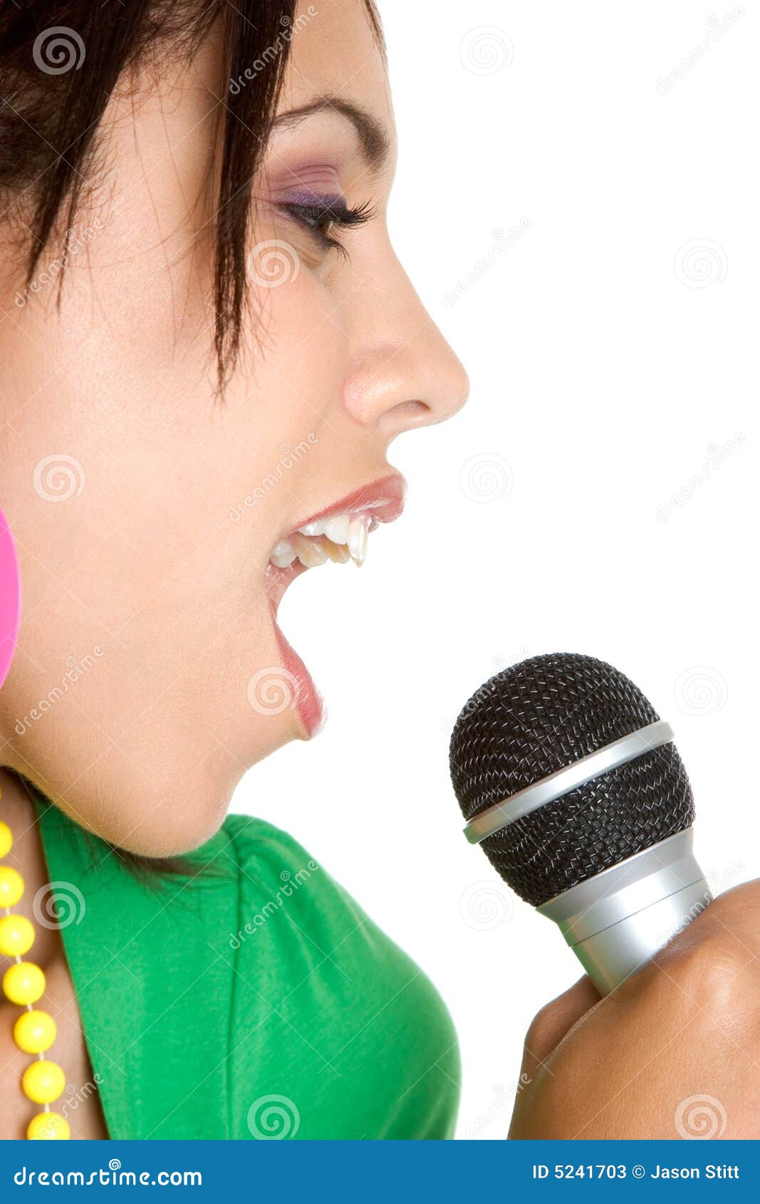 Karaoke Singer stock image. Image of music, teenager, american - 5241703