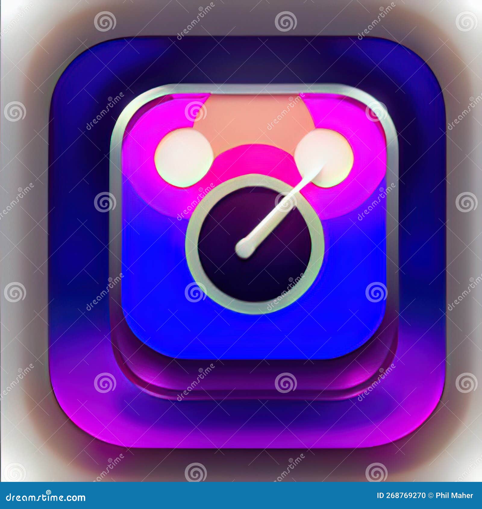 Karaoke Software App Icon. Generative AI. Stock Photo - Image of ...