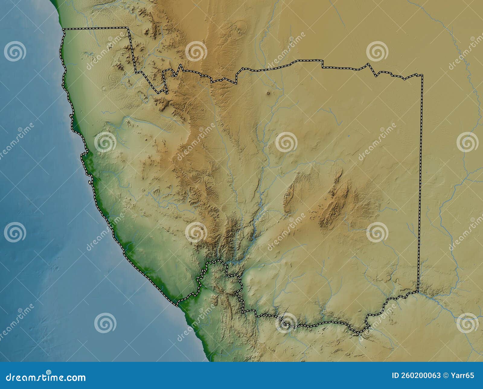 !Karas, Namibia. Physical. No Legend Stock Illustration - Illustration ...