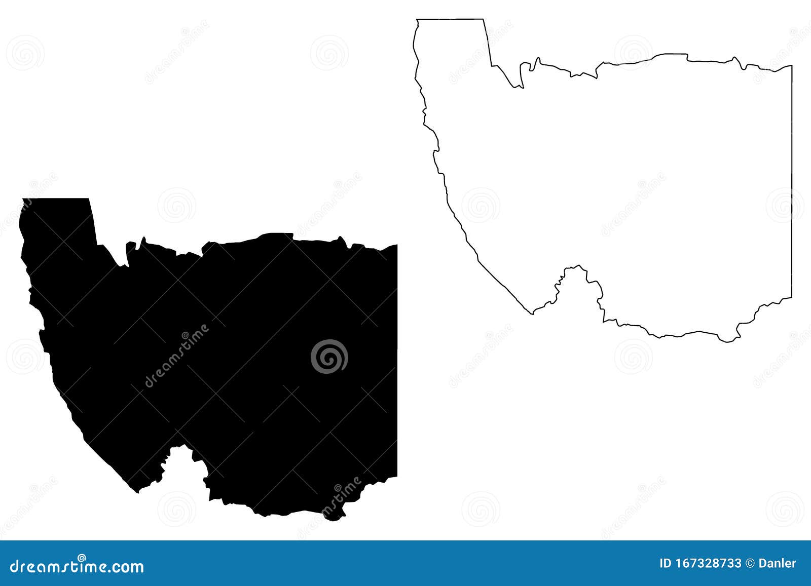 Karas Region Regions of Namibia, Republic of Namibia Map Vector ...