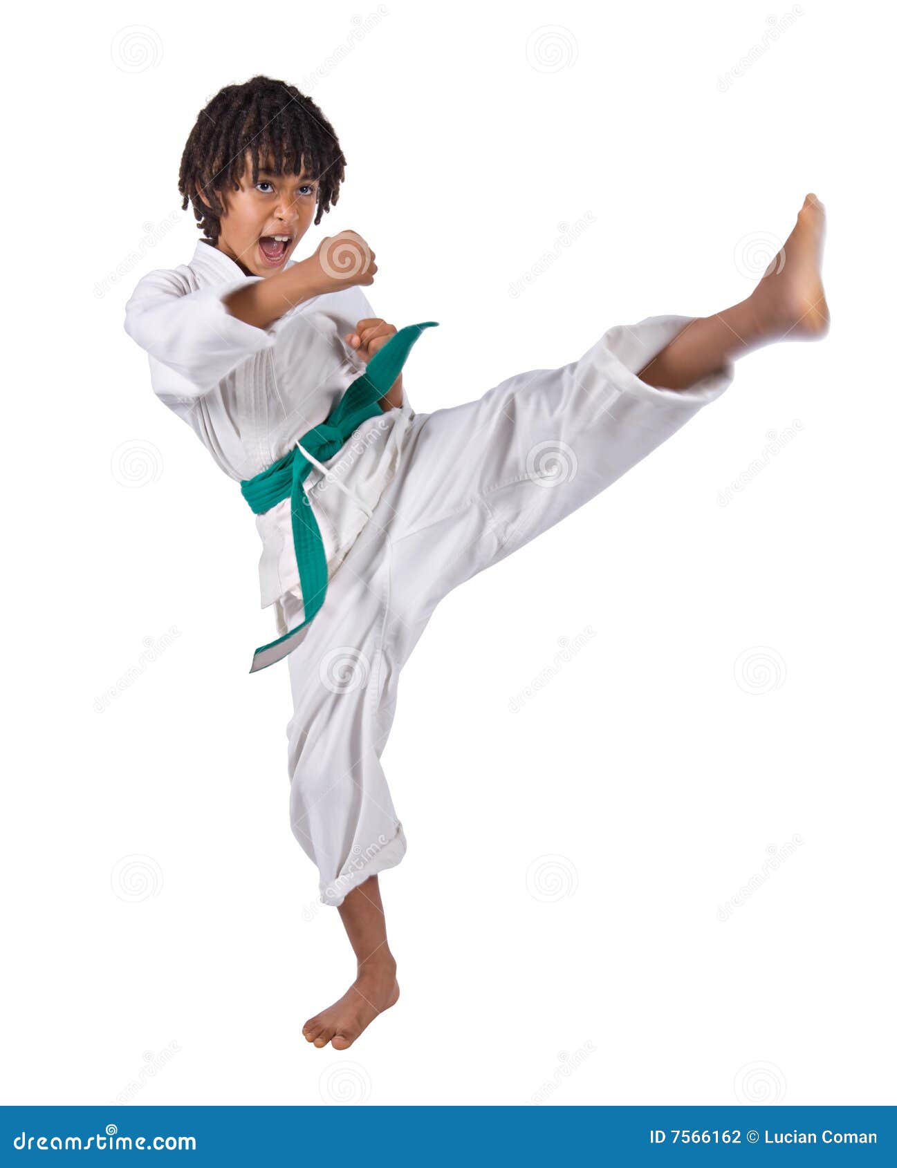 Karate stock photo. Image of american, kimono, punch, exercise - 7566162