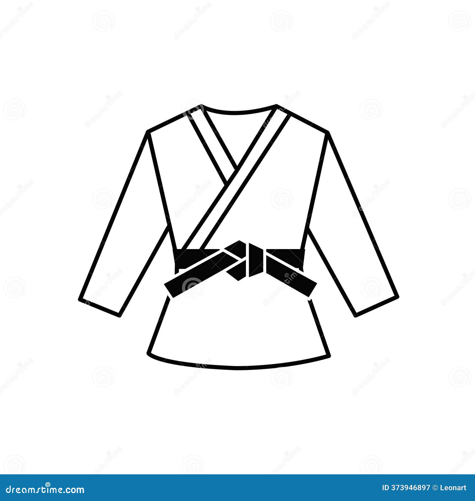Karate Belt Glyph Icon. Clipart Image Vector Illustration ...