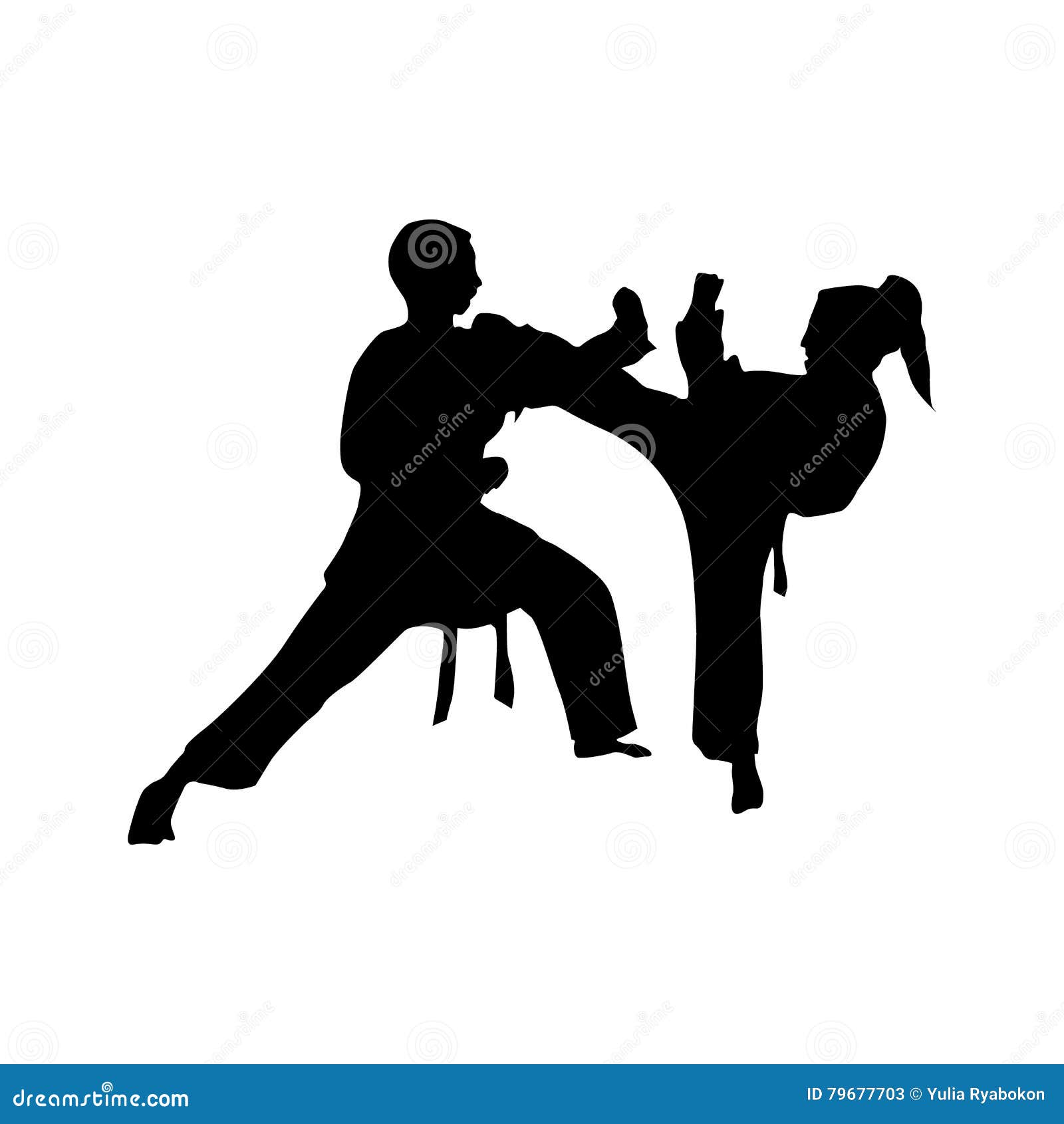 Karate Black Icon Concept. Karate Flat Vector Symbol, Sign ...