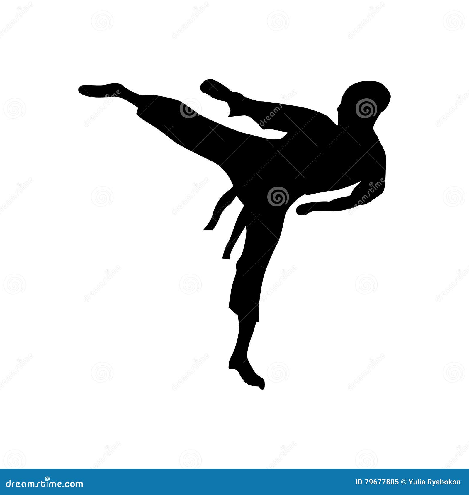 Karate Black Icon Concept. Karate Flat Vector Symbol, Sign ...