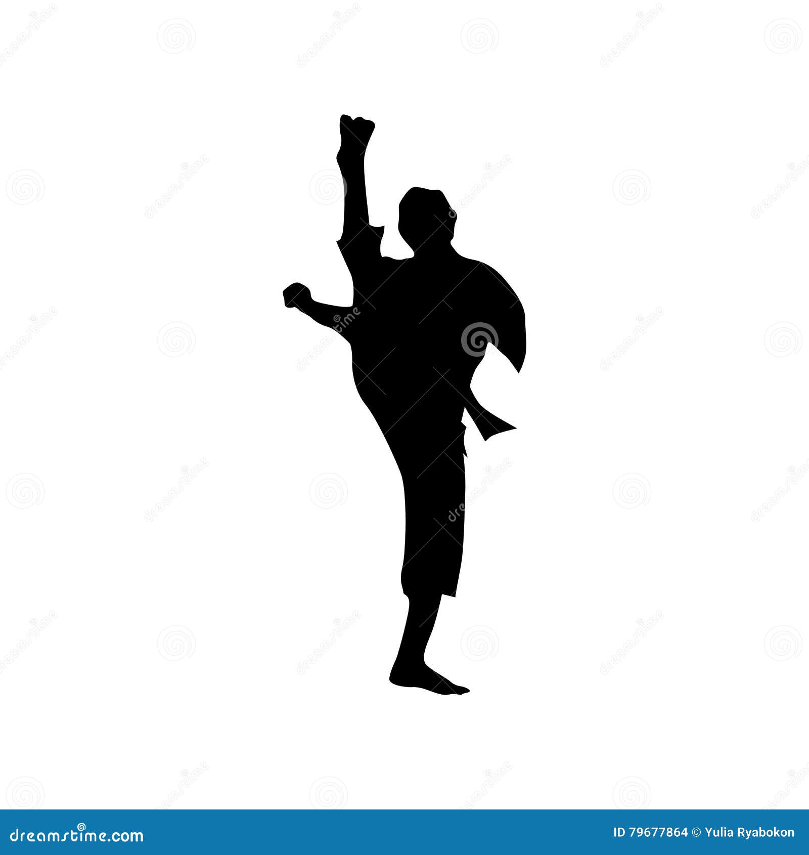 Karate Black Icon Concept. Karate Flat Vector Symbol, Sign ...