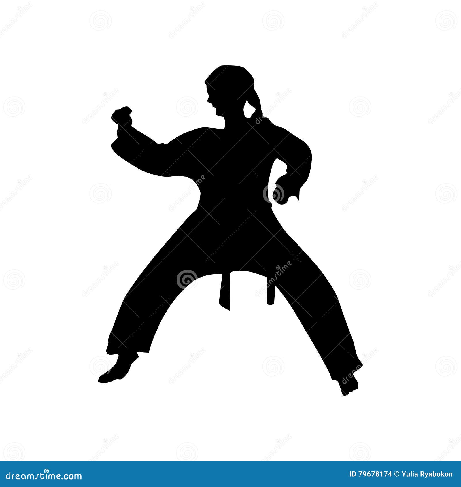 Karate Black Icon Concept. Karate Flat Vector Symbol, Sign ...