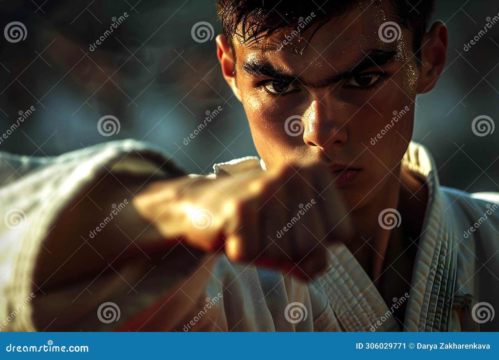 Karate Competitor, Captured with the Realism of Portraiture ...