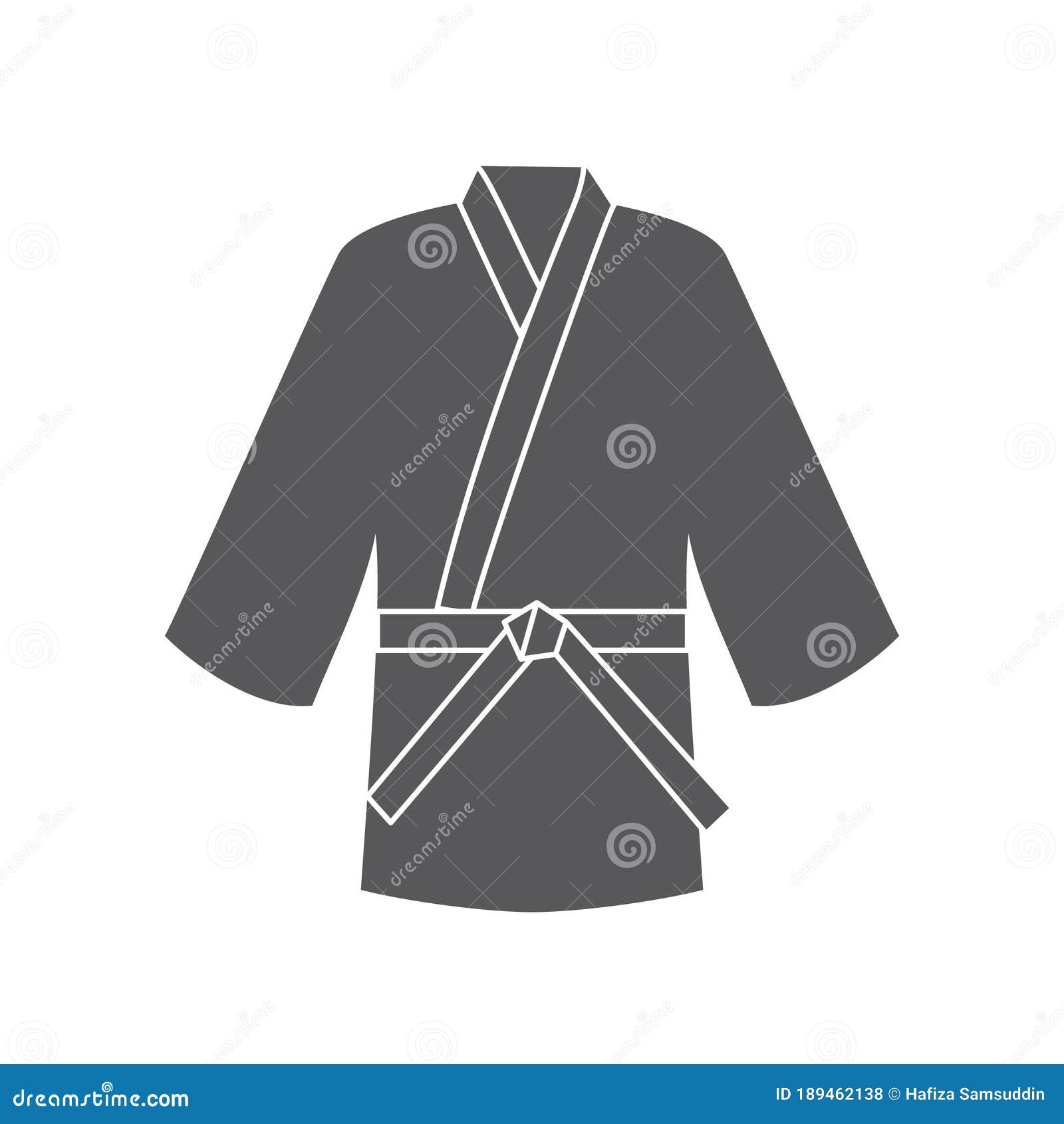 Karate Costume. Vector Illustration Decorative Design Stock Vector ...