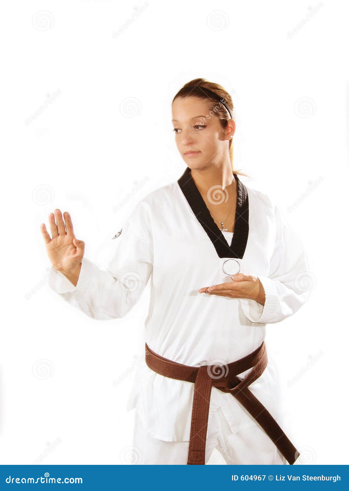 Karate de la mujer imagen de archivo. Imagen de pesos, hembra - 604967