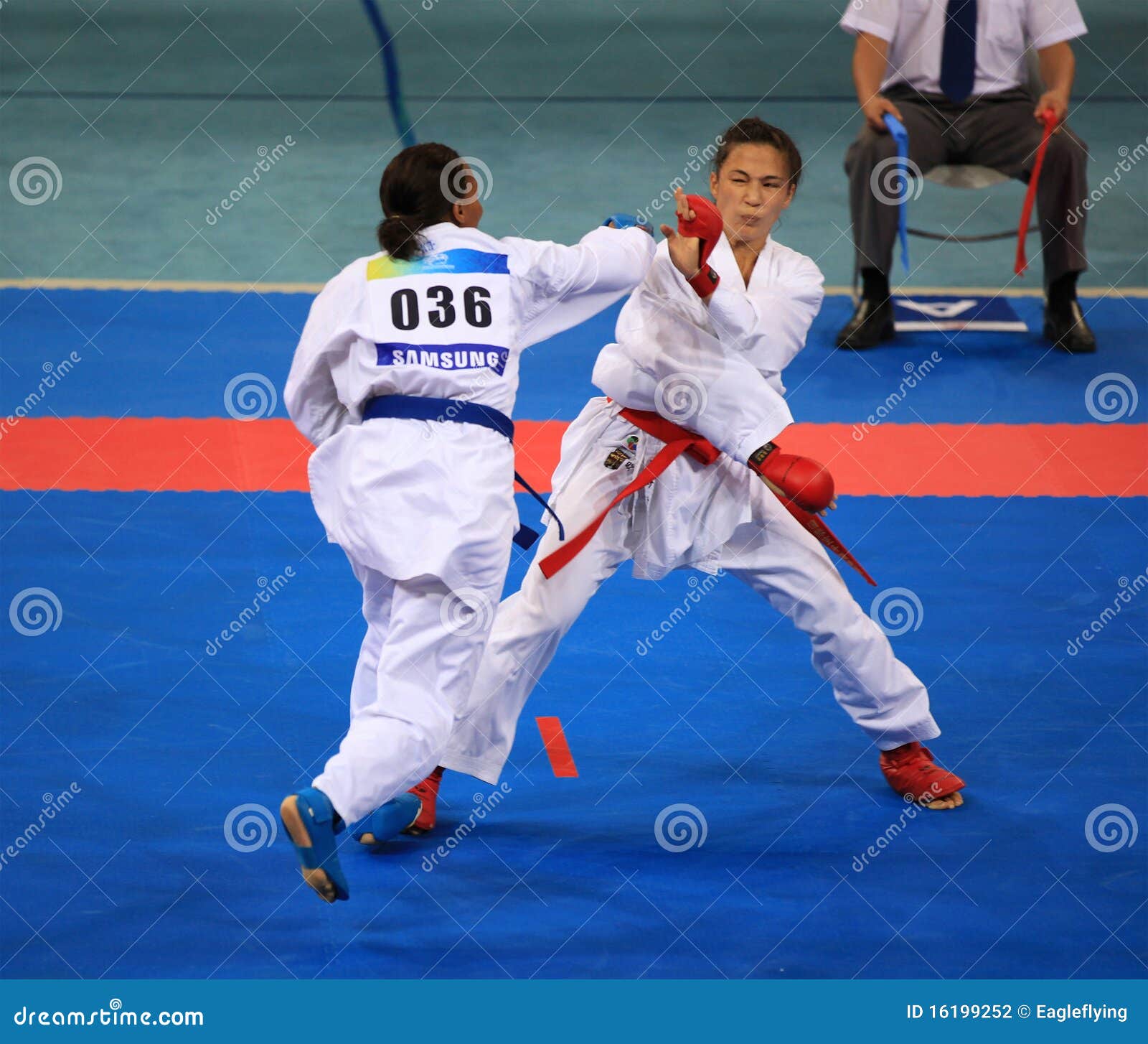 Karate. Defending from Attack Editorial Photography - Image of blow ...