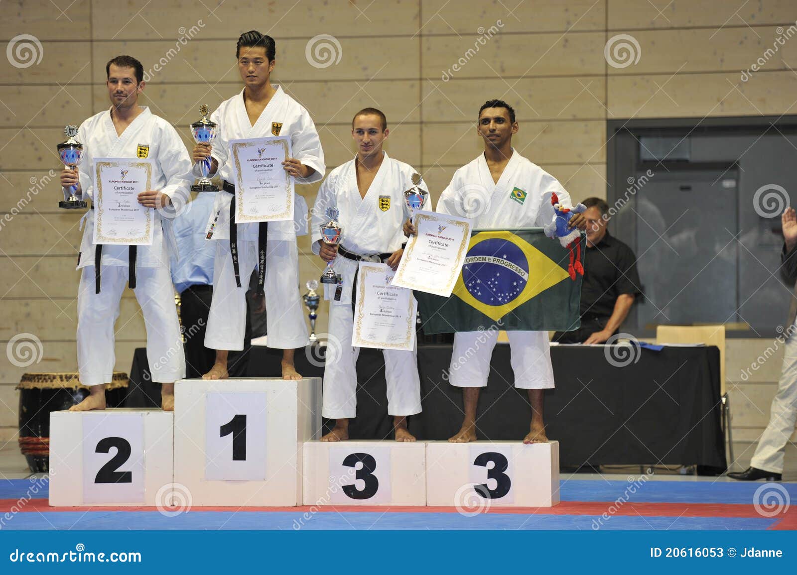 Karate, European Master Cup, Kata Winners Editorial Stock Photo - Image ...