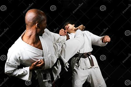 Karate fight stock image. Image of karateka, defense, exercise - 2652899
