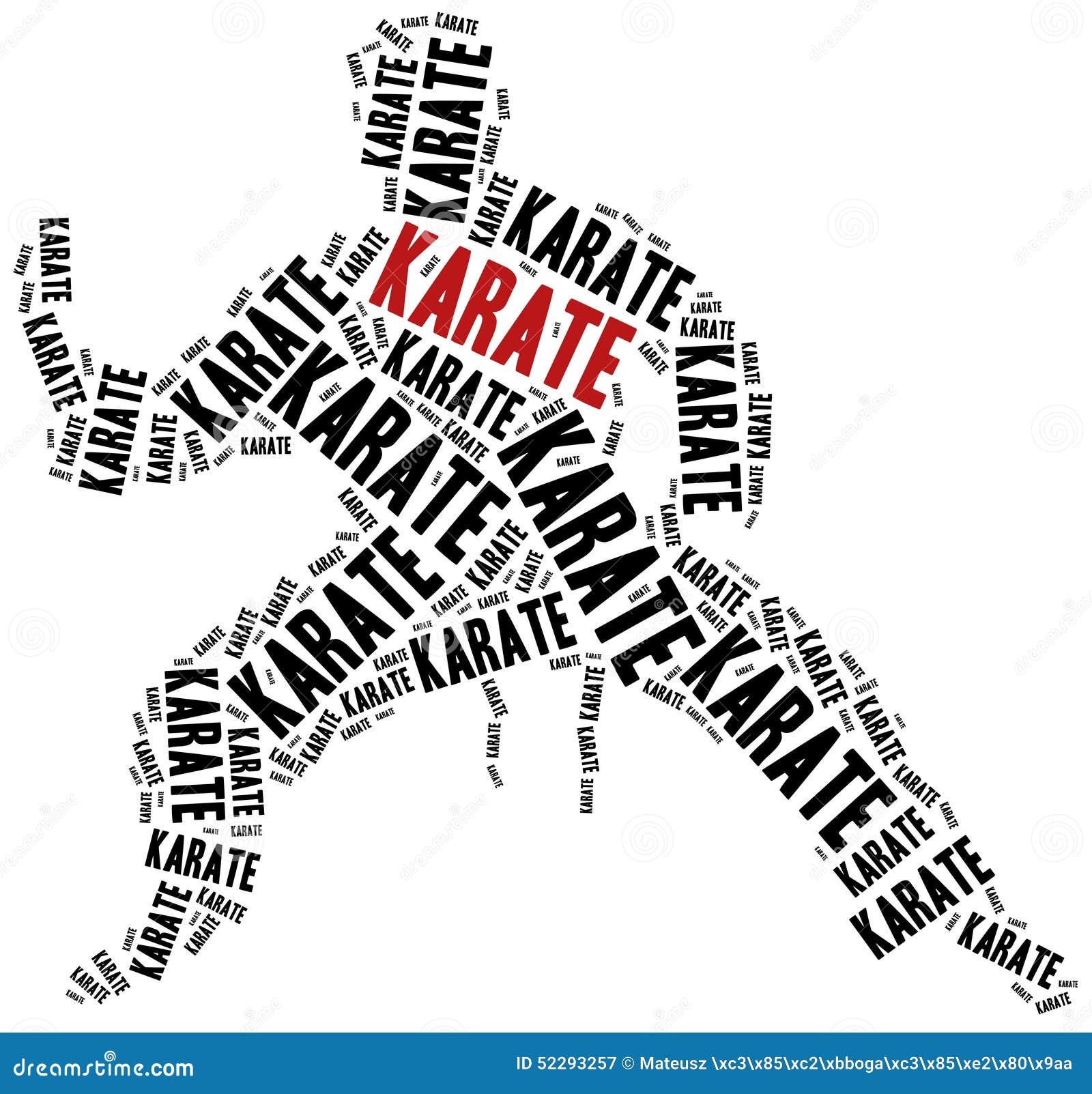 Karate Word Text Logo Icon With Red Circle Design Royalty-Free Stock ...
