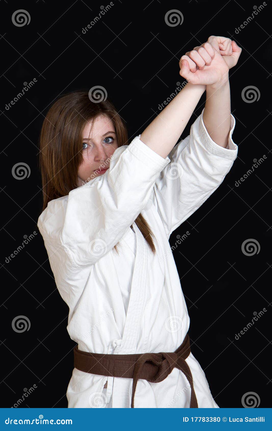 Karate girl stock photo. Image of instruction, clothes - 17783380