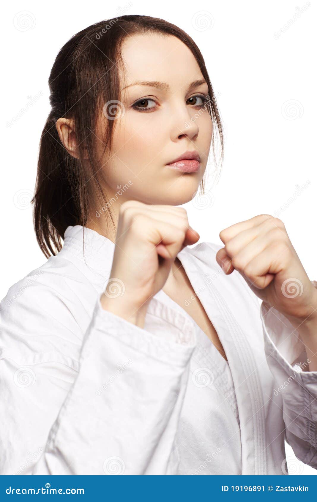 Karate girl stock image. Image of arts, defense, blow - 19196891