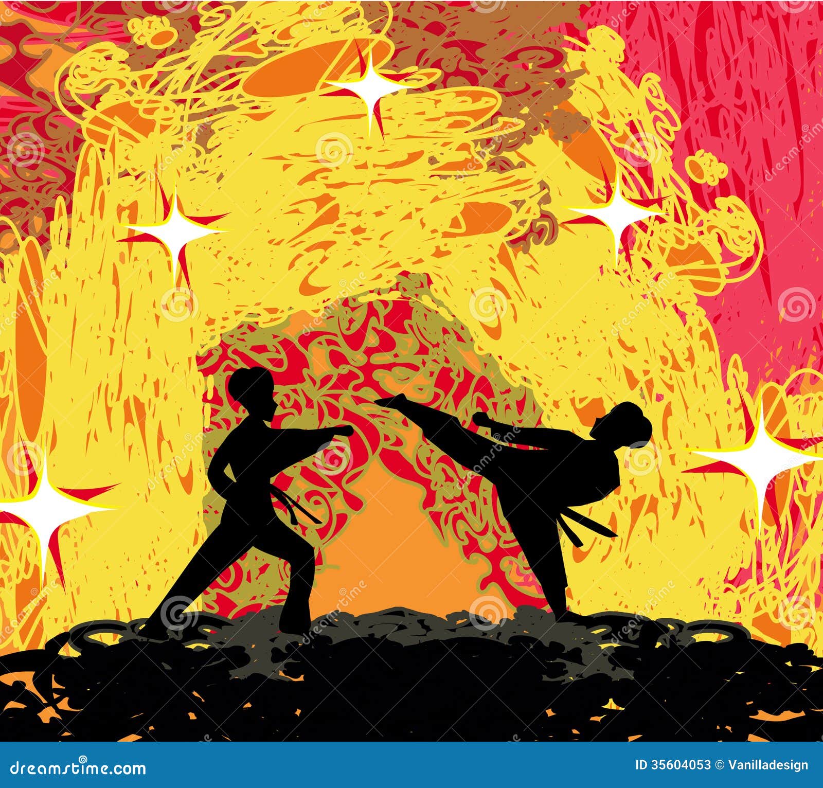 Karate Grunge background stock vector. Illustration of body - 35604053