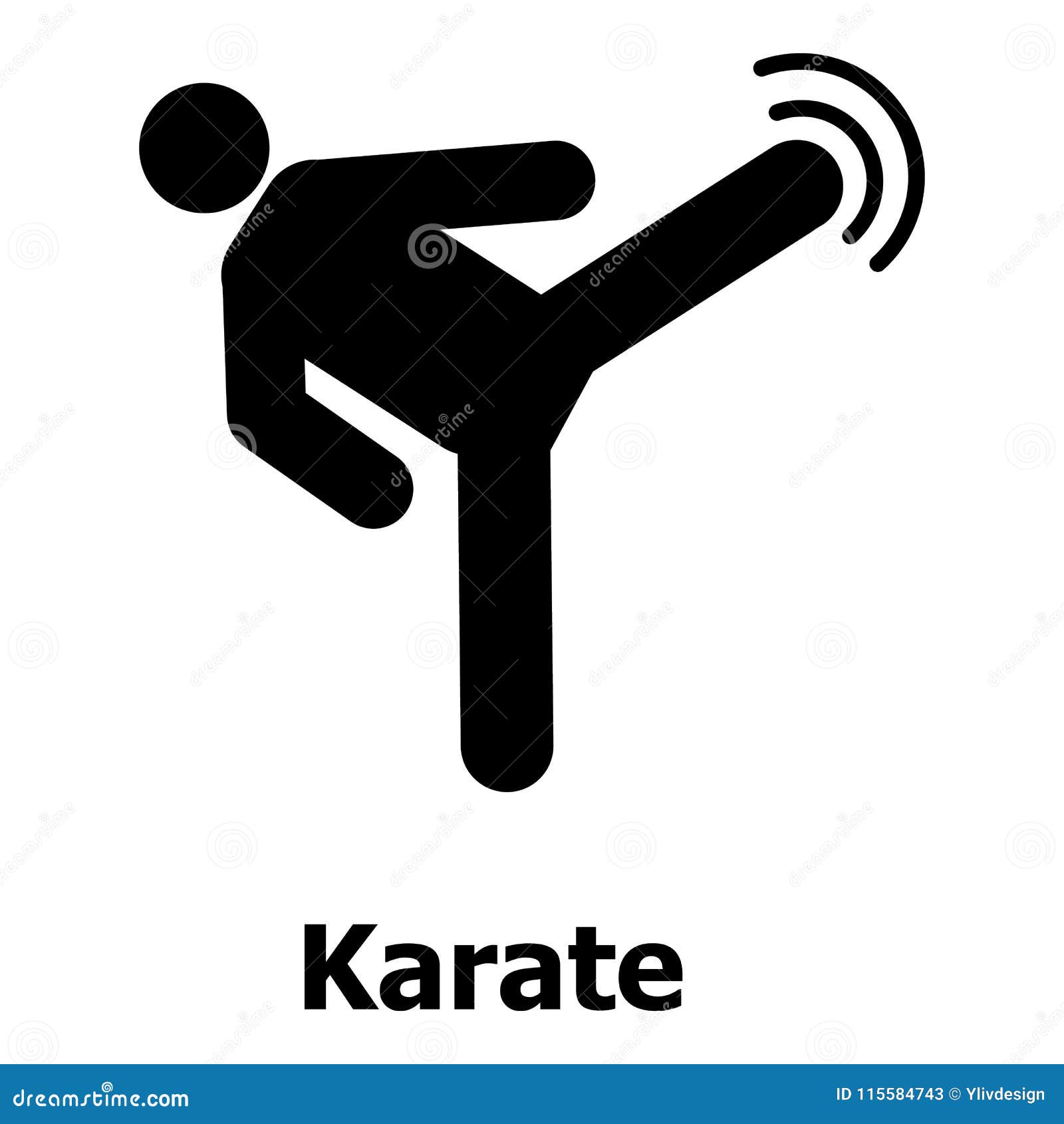 Karate Icon. Trendy Flat Vector Karate Icon On White Background ...
