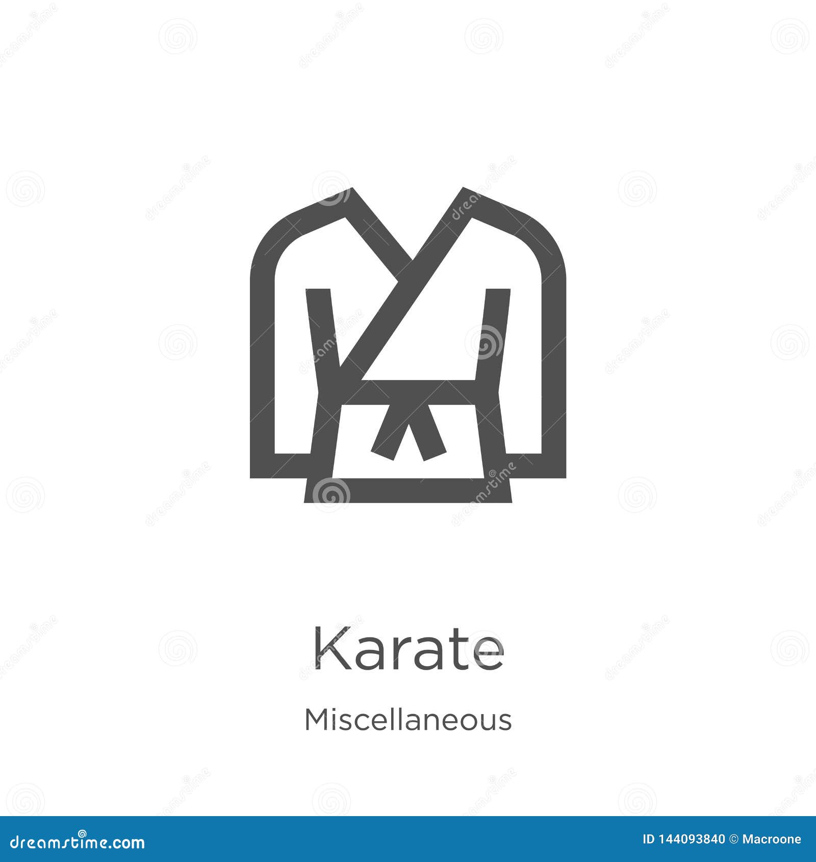 Karate Icon. Trendy Flat Vector Karate Icon On White Background ...