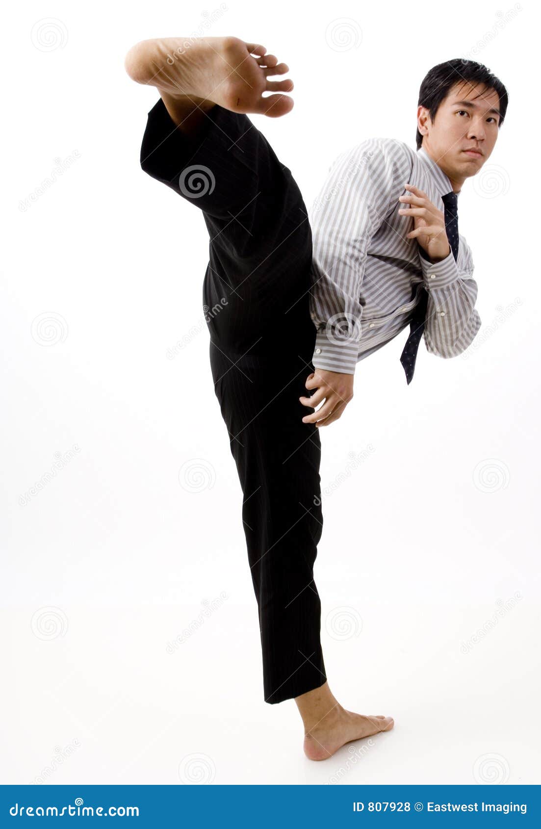 Karate Kick stock photo. Image of standing, background - 807928