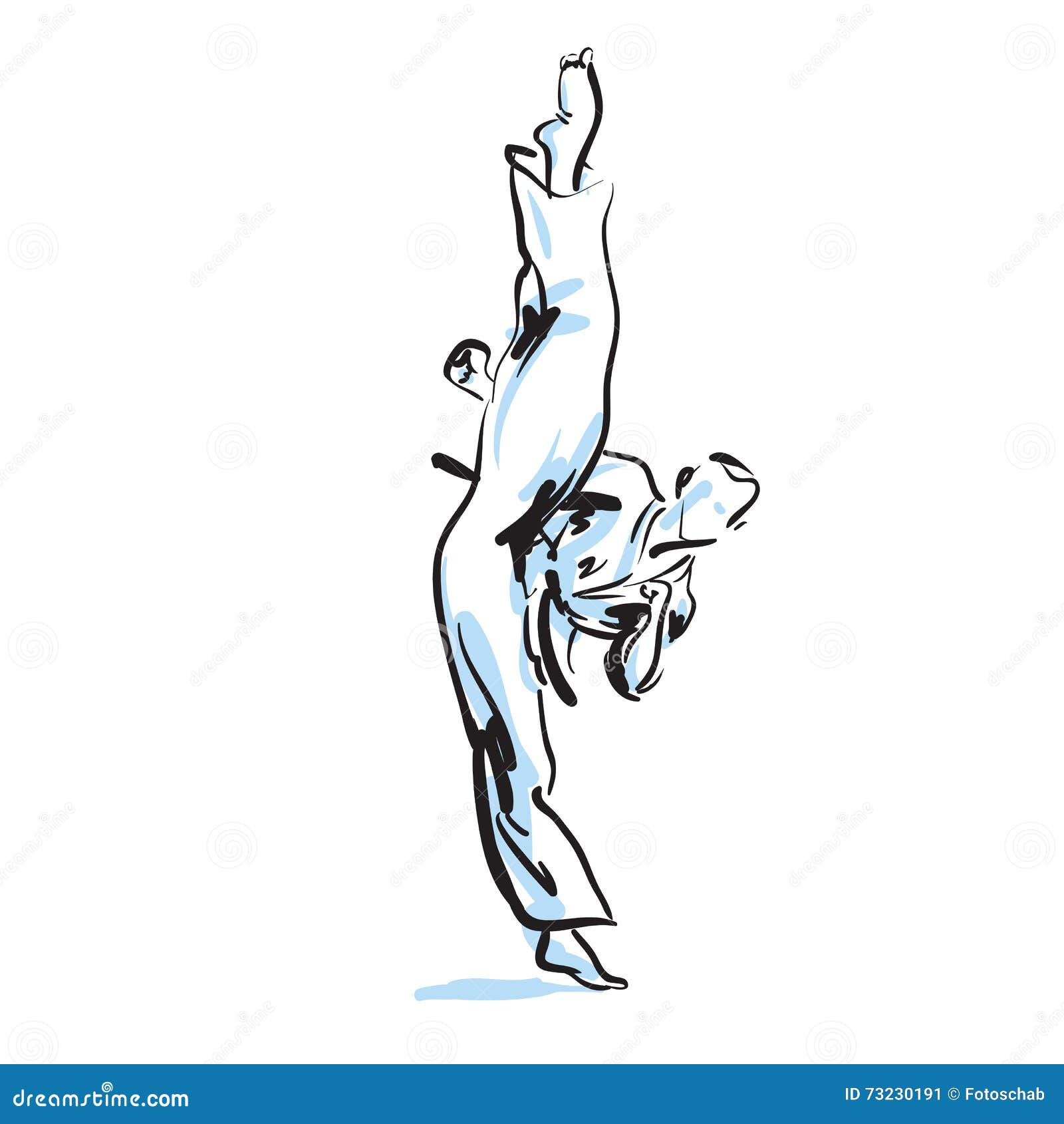 Kin Geri, Karate Line Icon. Signs And Symbols Can Be Used For Web, Logo ...